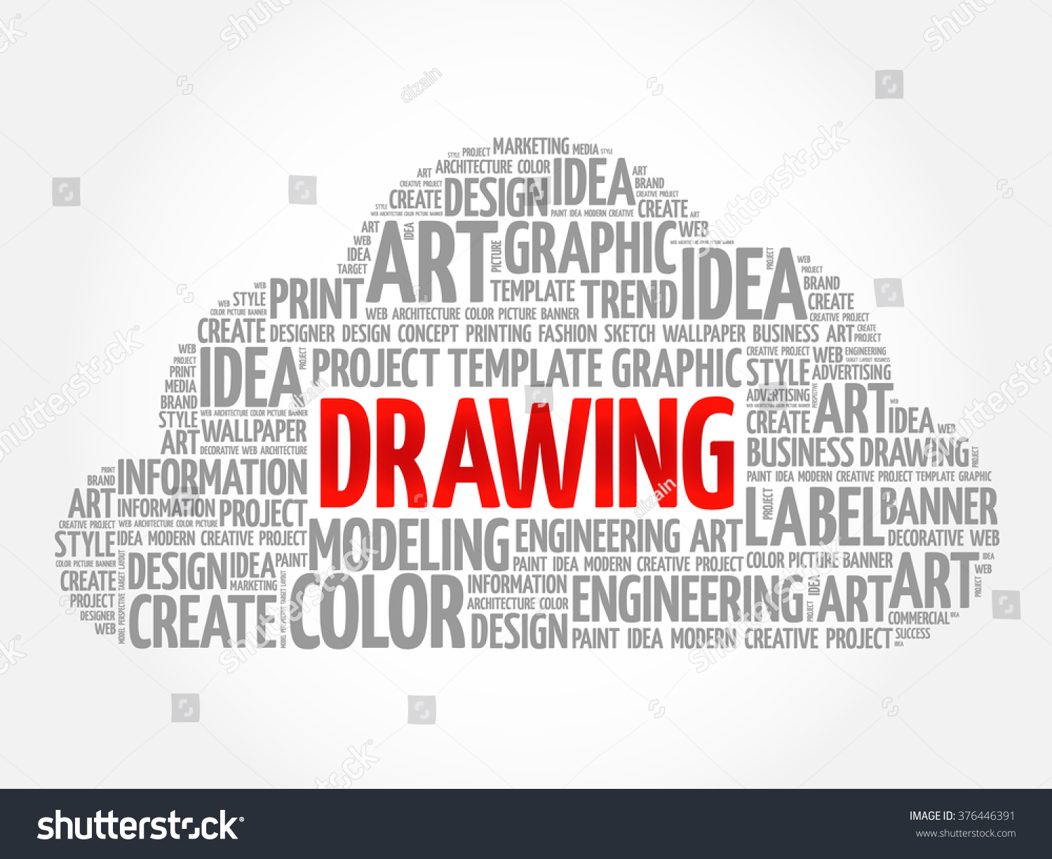 Drawing Word Cloud Creative Business Concept Stock Vector (Royalty Free ...