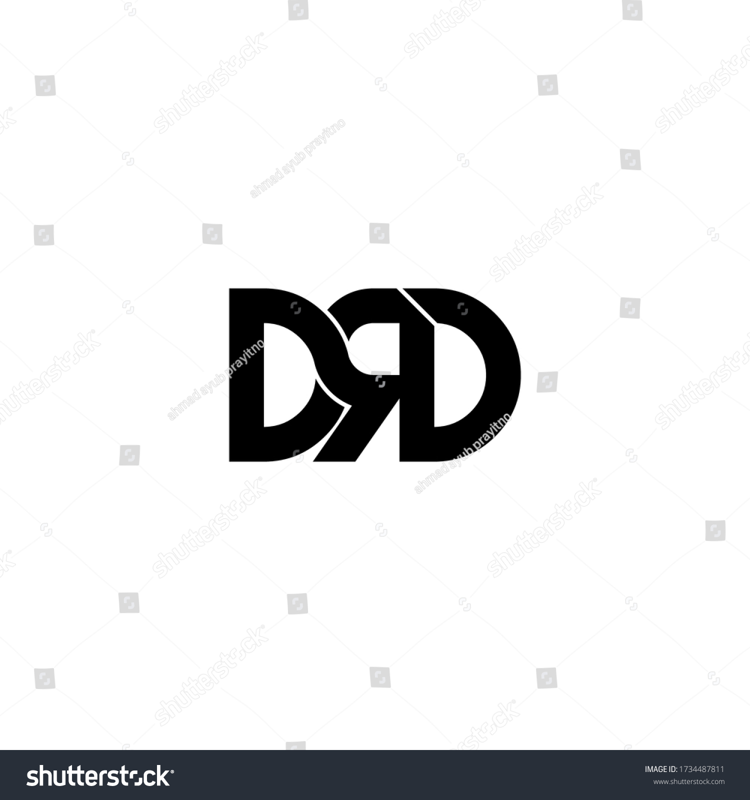 Drd Letter Original Monogram Logo Design Stock Vector (Royalty Free ...