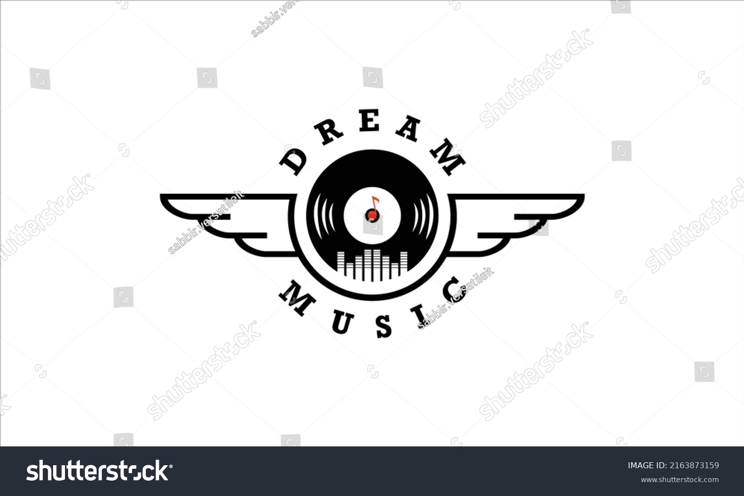 Dream Music Logo Fly Vector Stock Vector (Royalty Free) 2163873159 ...