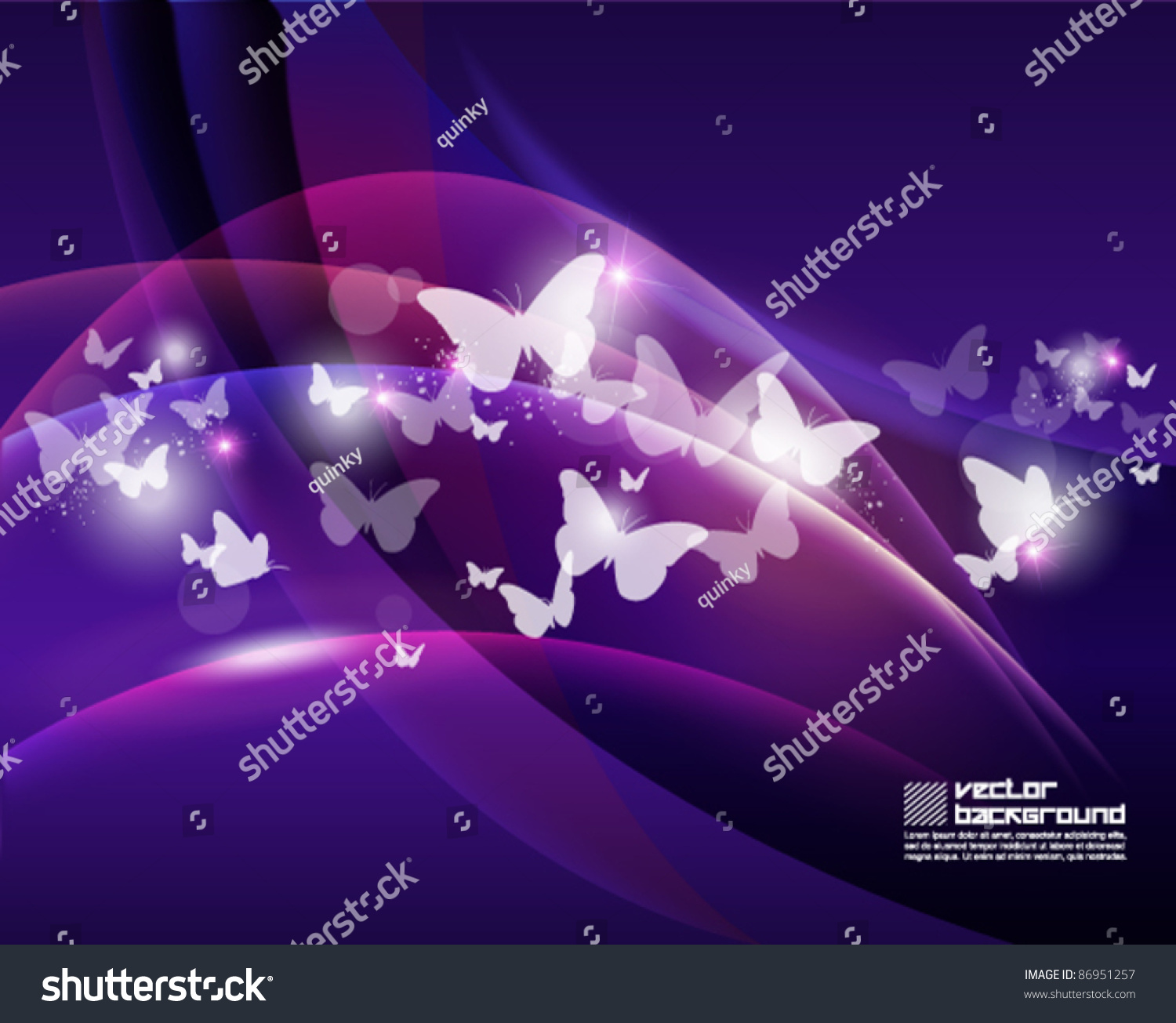 Dreamy Butterfly Vector Background Design Stock Vector (Royalty Free ...