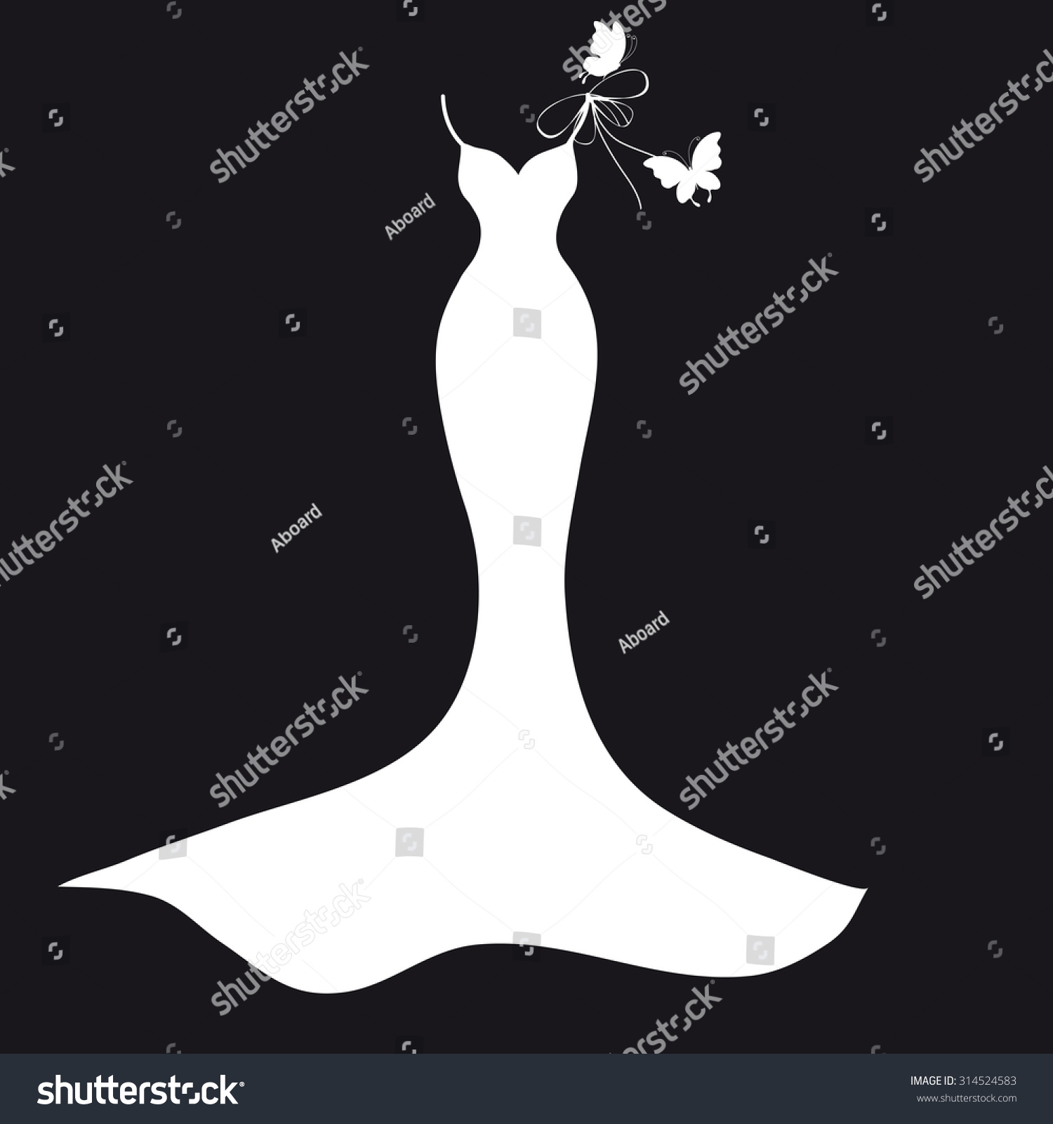 Dress Design Stock Vector (Royalty Free) 314524583 | Shutterstock