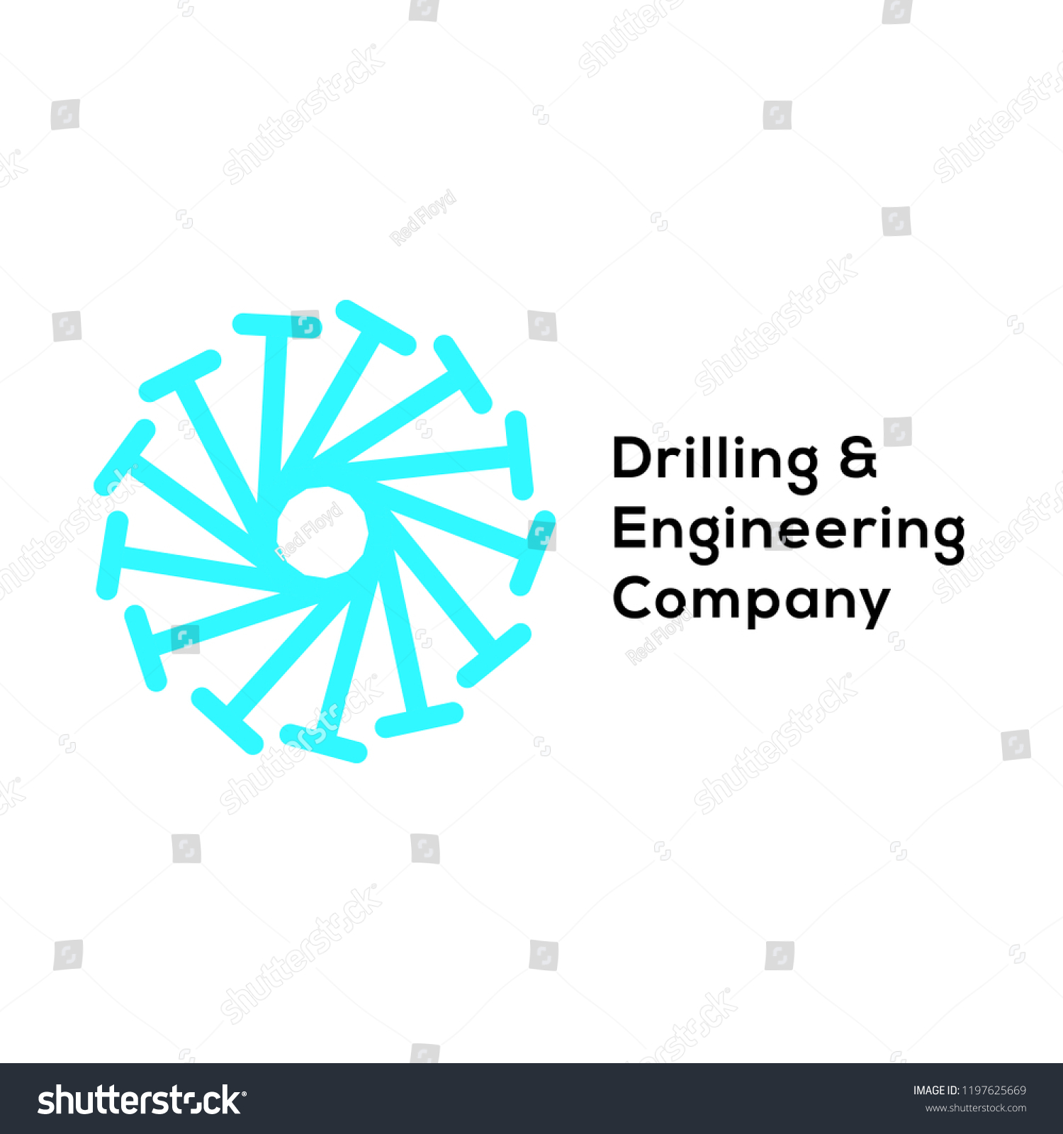 Drilling Engineering Logo Vector Abstract Symbol: vector de stock ...