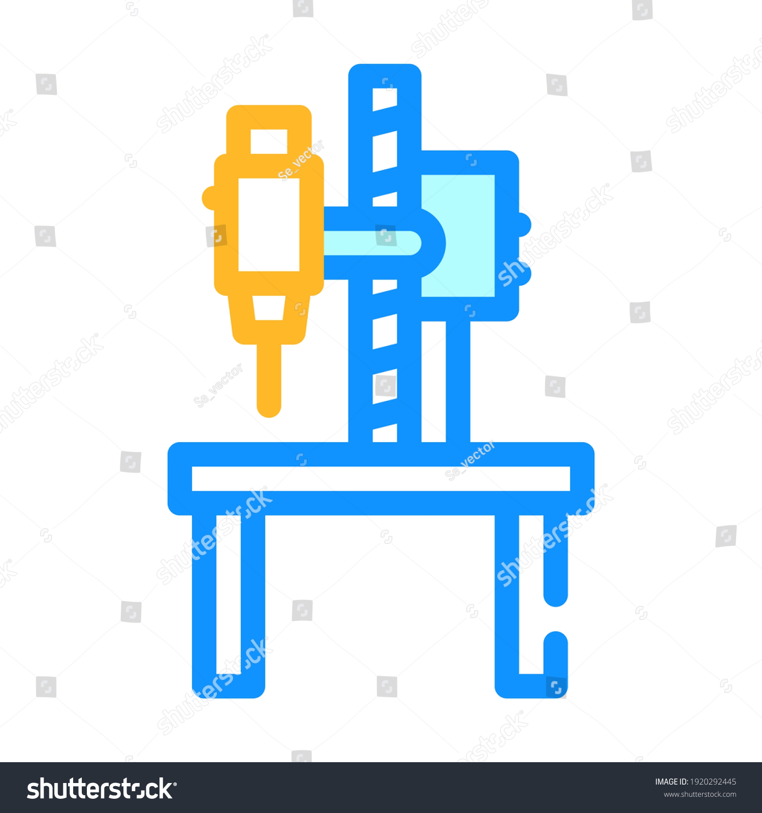 Drilling Slotting Machine Color Icon Vector Stock Vector (Royalty Free ... Drilling Slotting Machine Color Icon Vector Stock Vector (Royalty Free ...