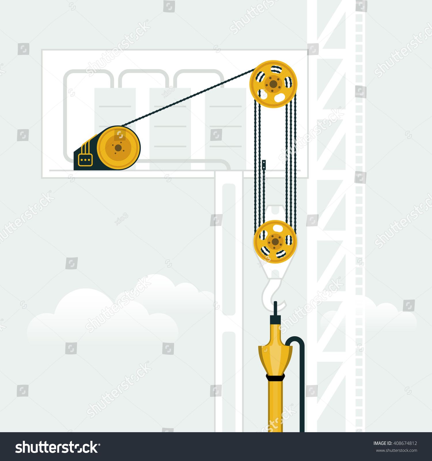 Drilling Rigs Elevator Infographics Stock Vector (Royalty Free) 408674812