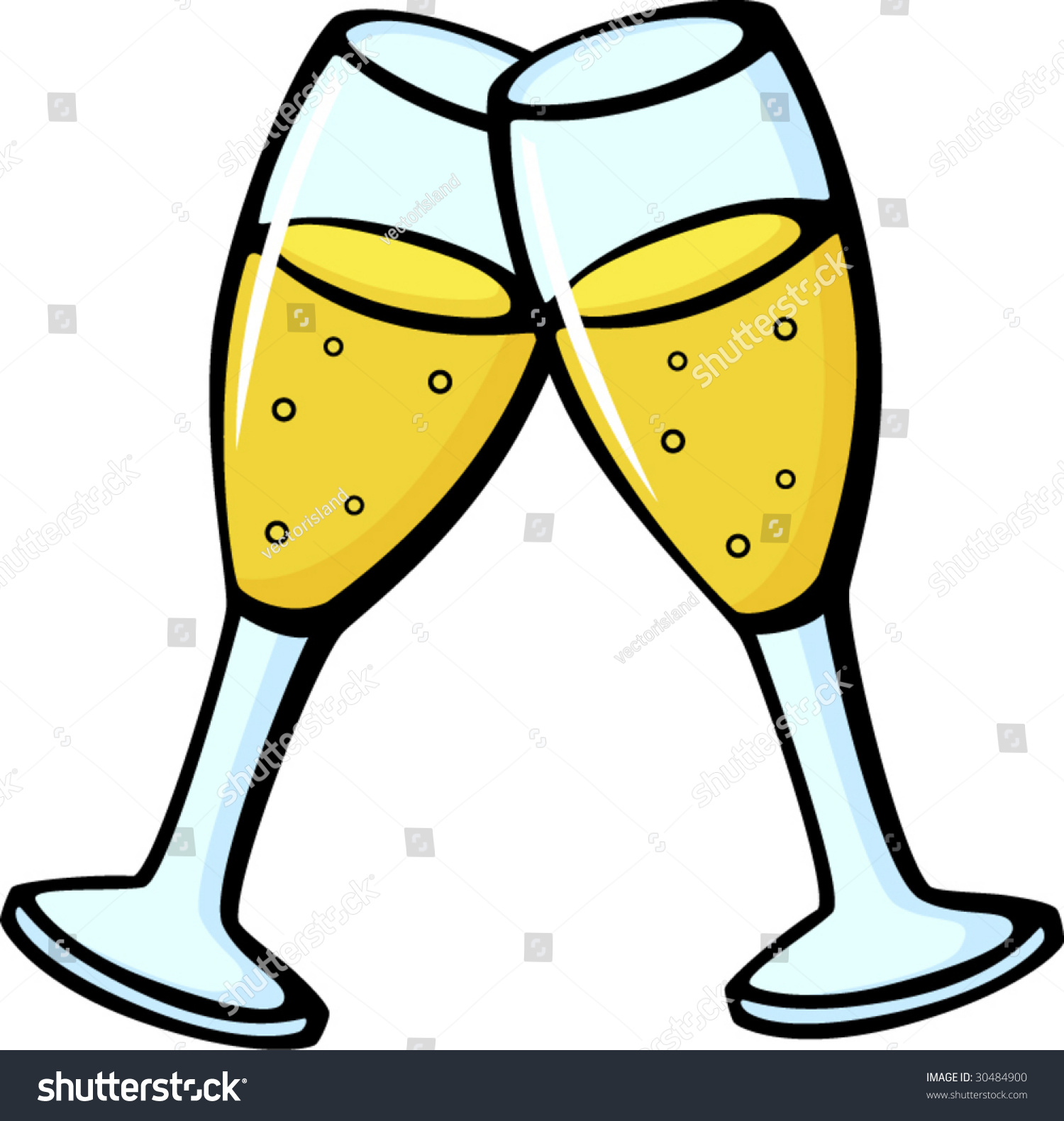 Drink Cup Toast Stock Vector 30484900 - Shutterstock