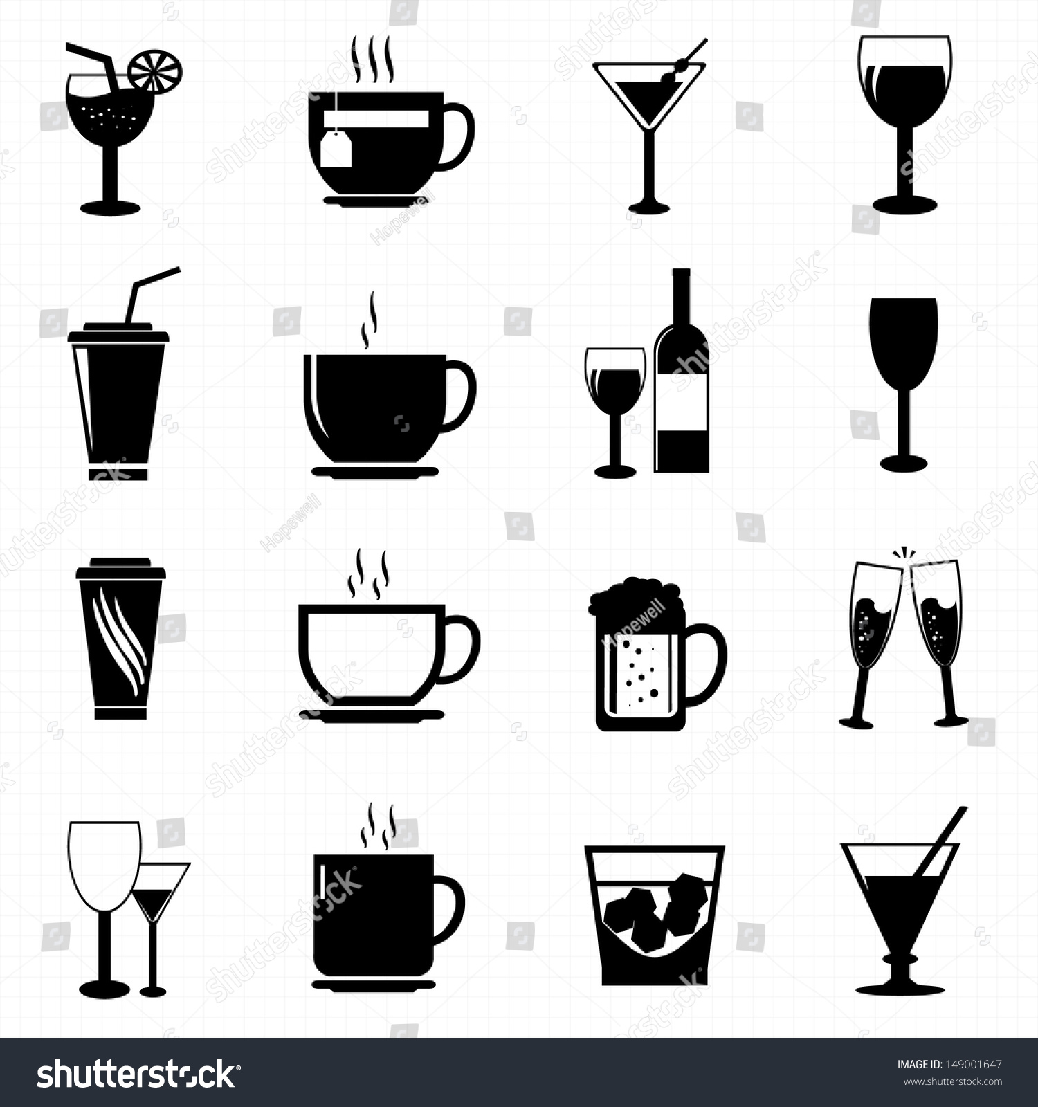 Drink Icon Stock Vector (Royalty Free) 149001647