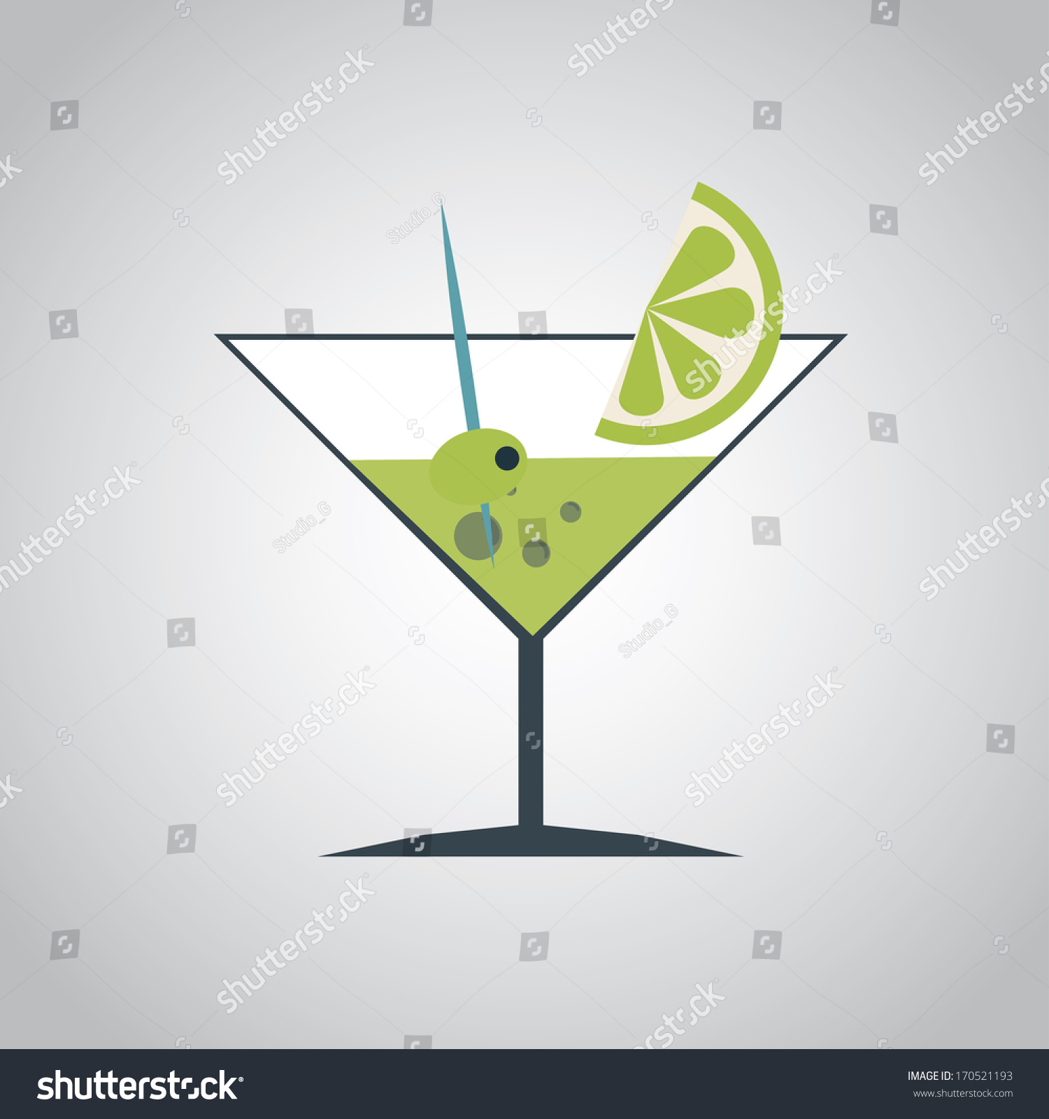 Drink Menu Over Gray Background Vector Stock Vector (Royalty Free ...