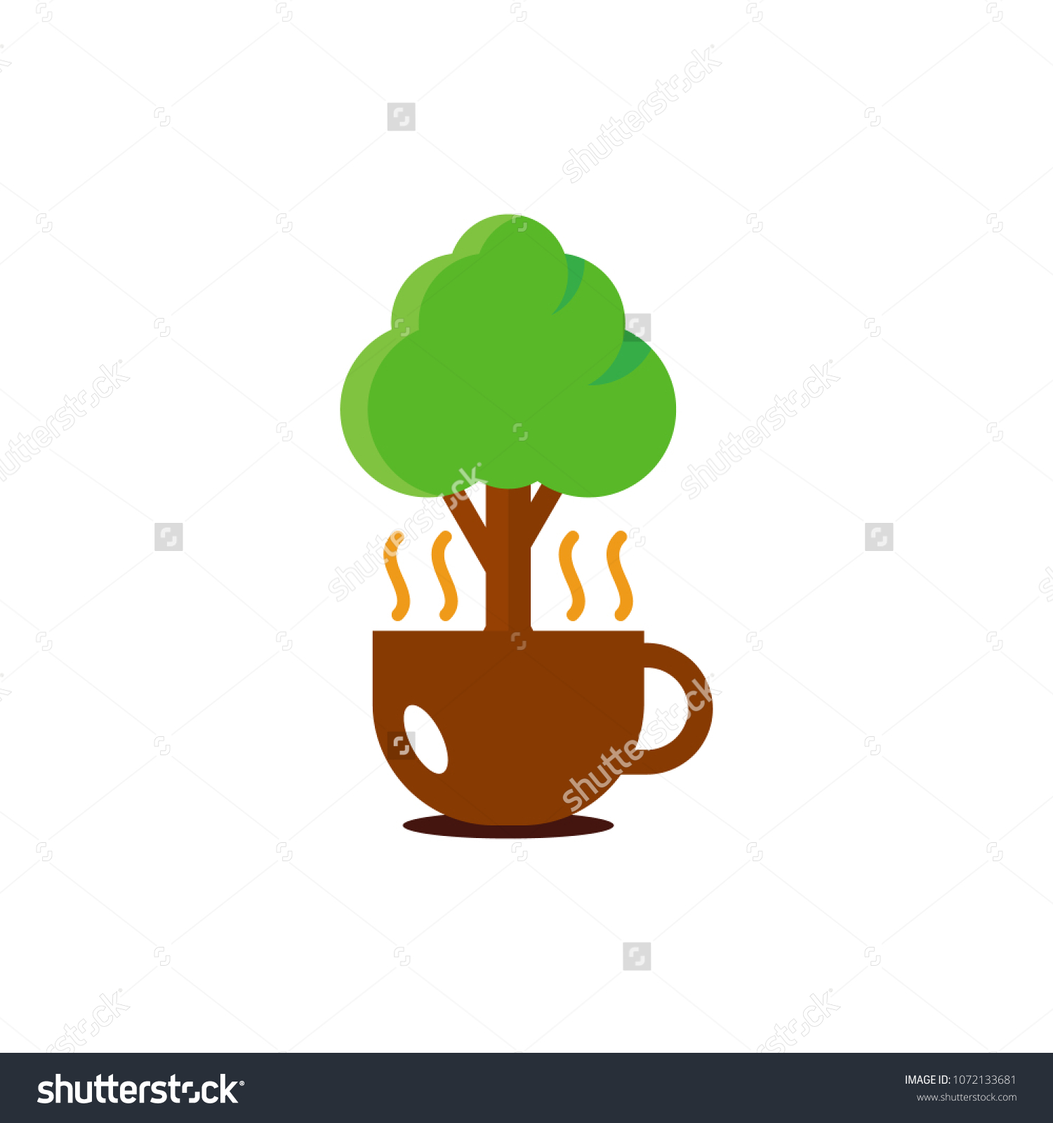 Drink Tree Logo Icon Design Stock Vector (Royalty Free) 1072133681 ...