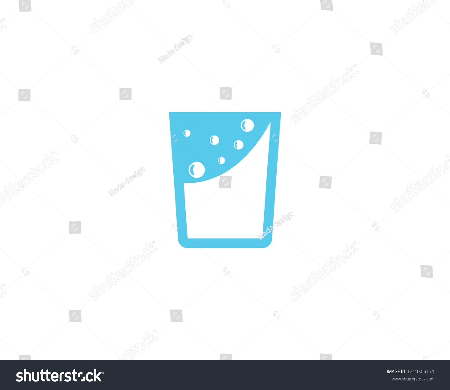 Drinking Glass Vector Illustration Stock Vector (Royalty Free) 1219309171