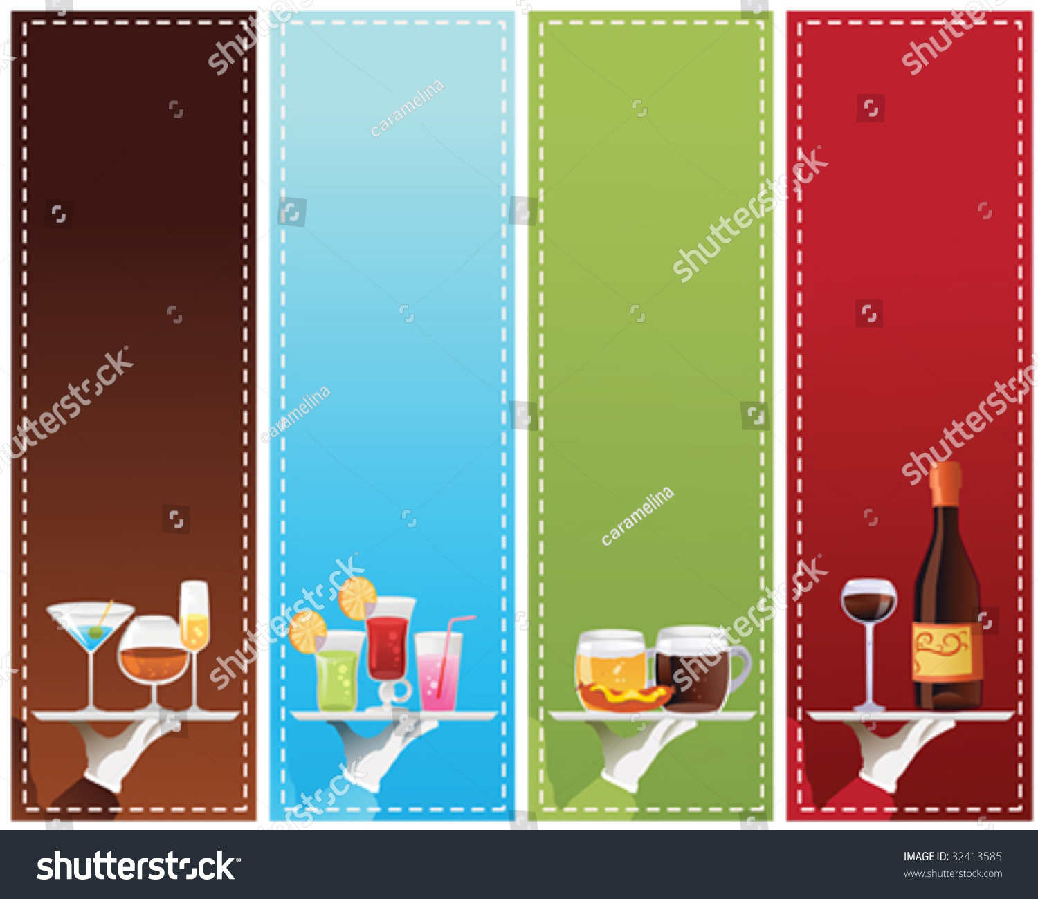 Drinks Banner Set Stock Vector Illustration 32413585 : Shutterstock
