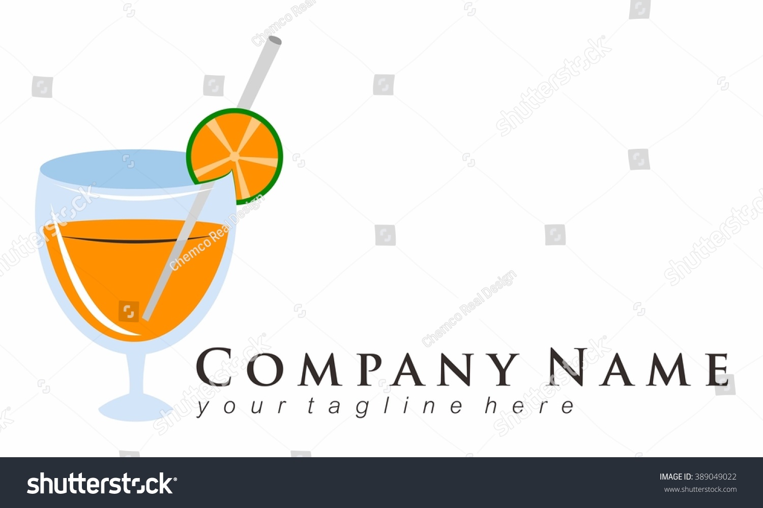 Drinks Logo Vector Stock Vector (Royalty Free) 389049022