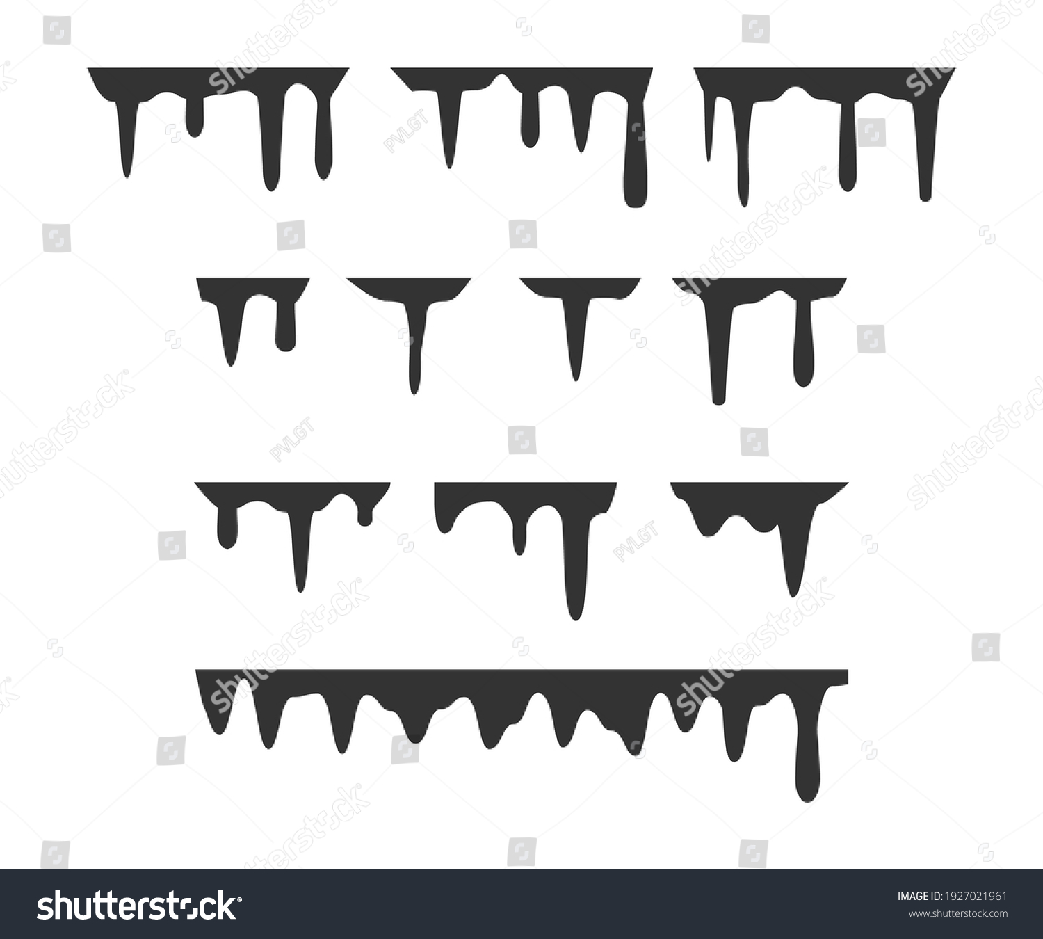 Dripping Circle Drops Paint Abstract Vector Stock Vector (Royalty Free ...