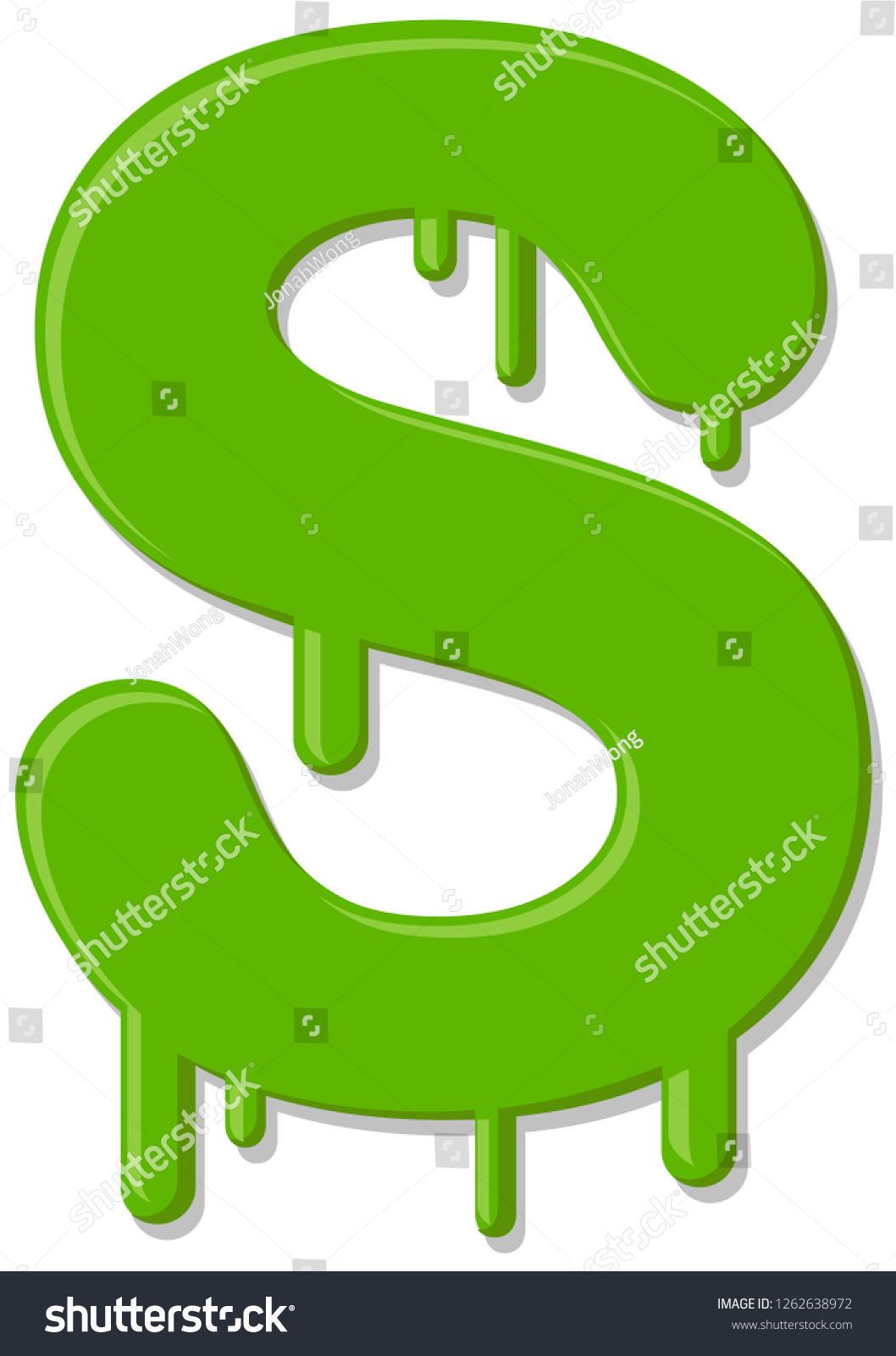 Dripping Letter S Vector Icon Stock Vector (Royalty Free) 1262638972 ...
