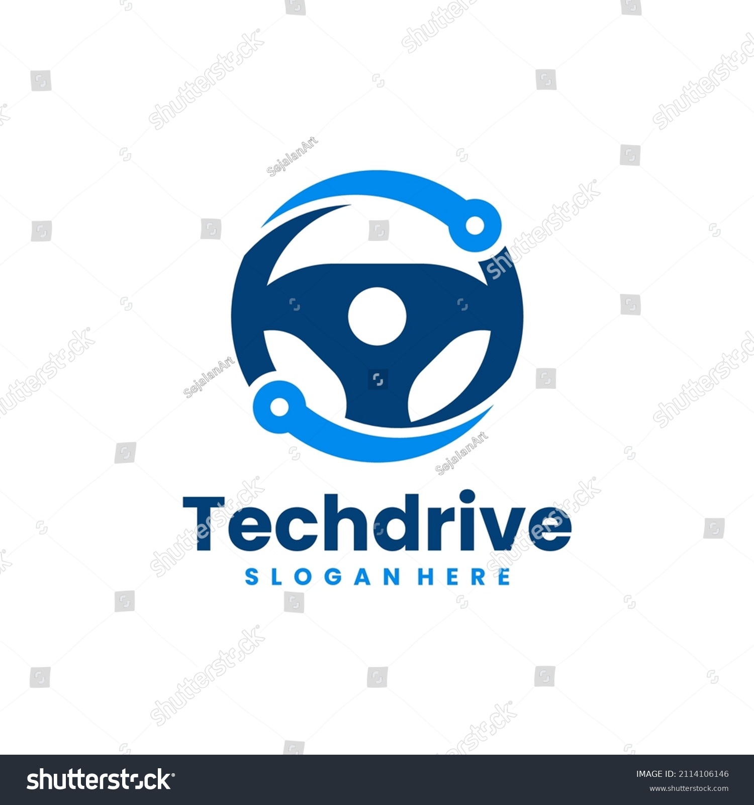 Drive Technology Logo Vector Smart Driving Stock Vector (Royalty Free ...