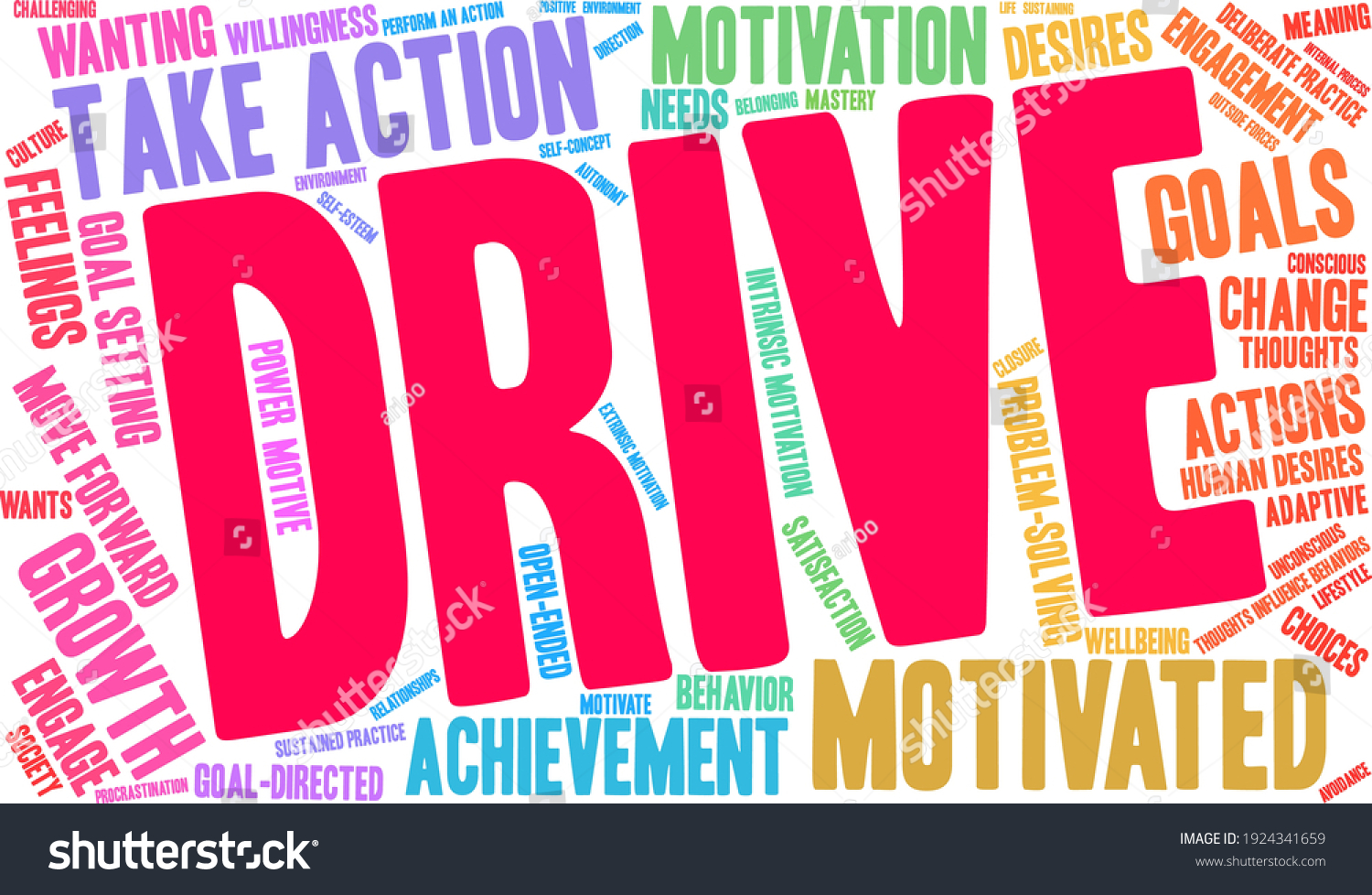 Drive Word Cloud On White Background Stock Vector (Royalty Free ...