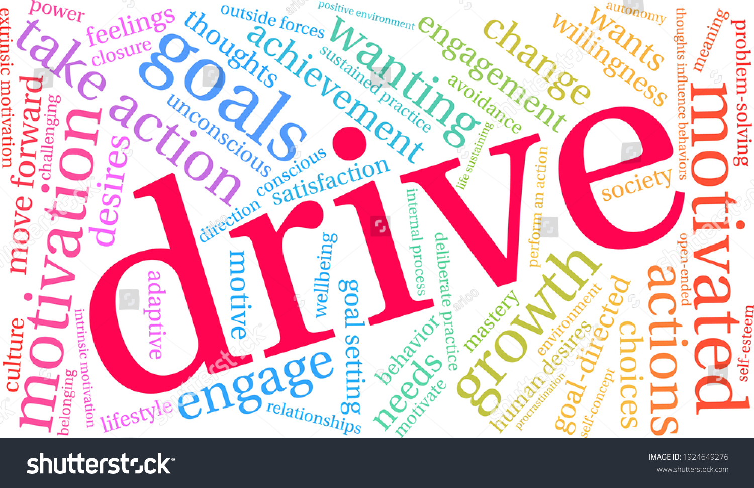 Drive Word Cloud On White Background Stock Vector (Royalty Free ...