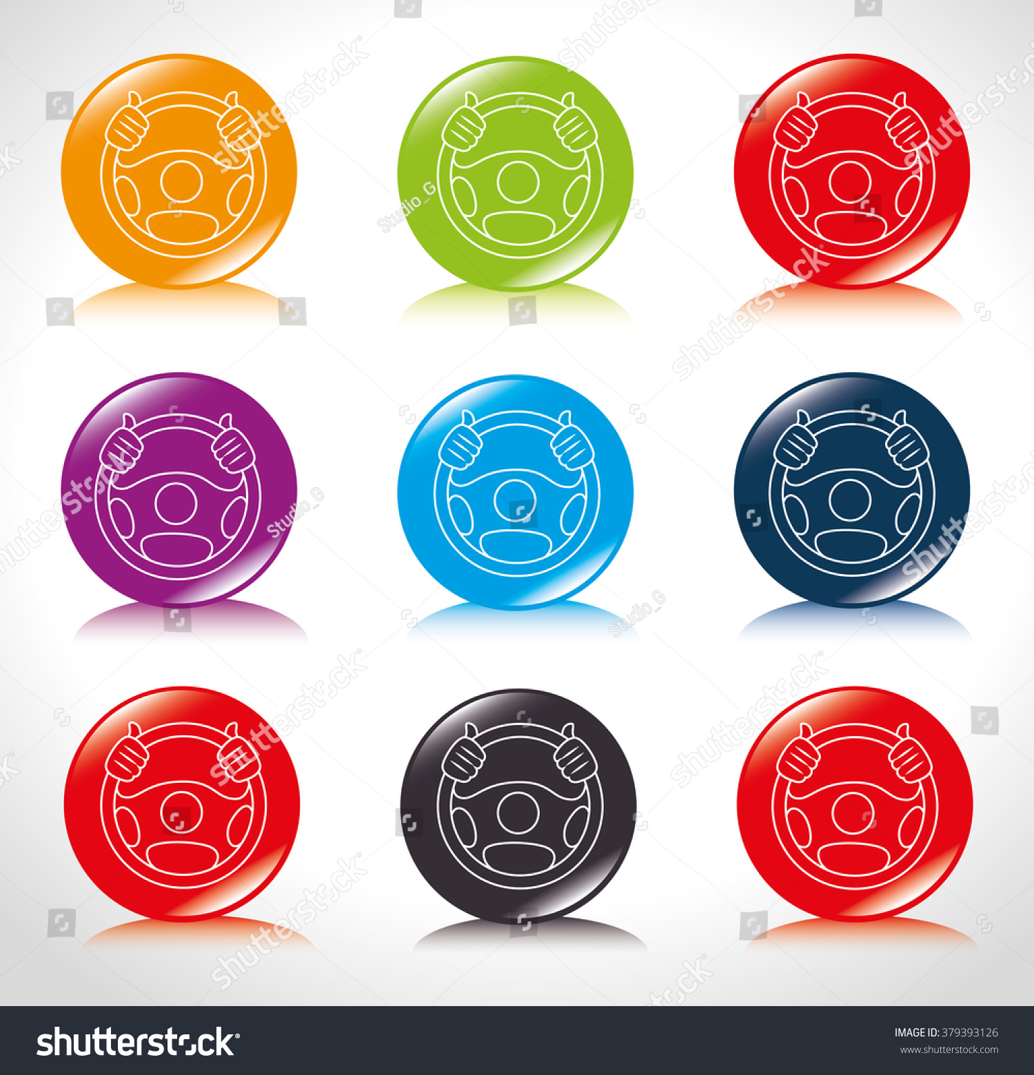Driver Car Design Stock Vector (Royalty Free) 379393126 | Shutterstock