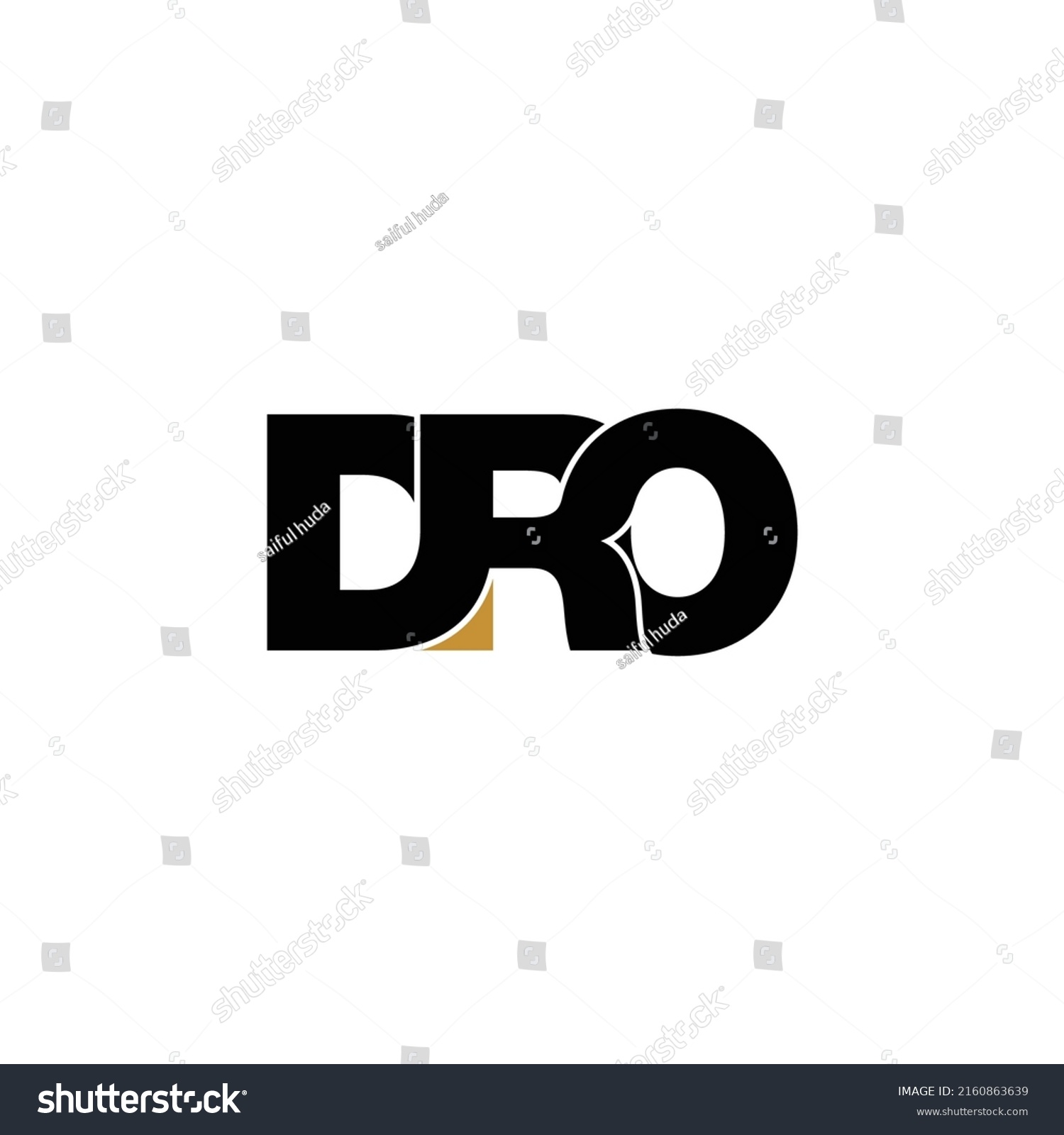 Dro Letter Monogram Logo Design Vector Stock Vector (Royalty Free ...