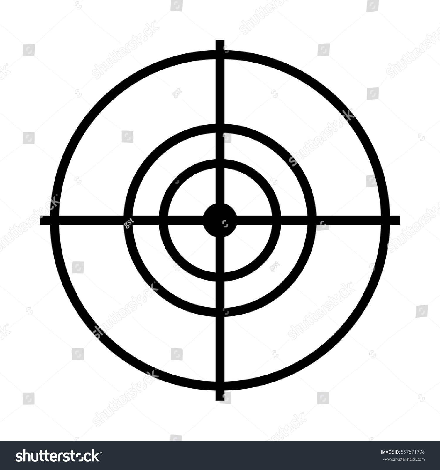 Drone Target Isolated Icon Vector Illustration Stock Vector (Royalty ...