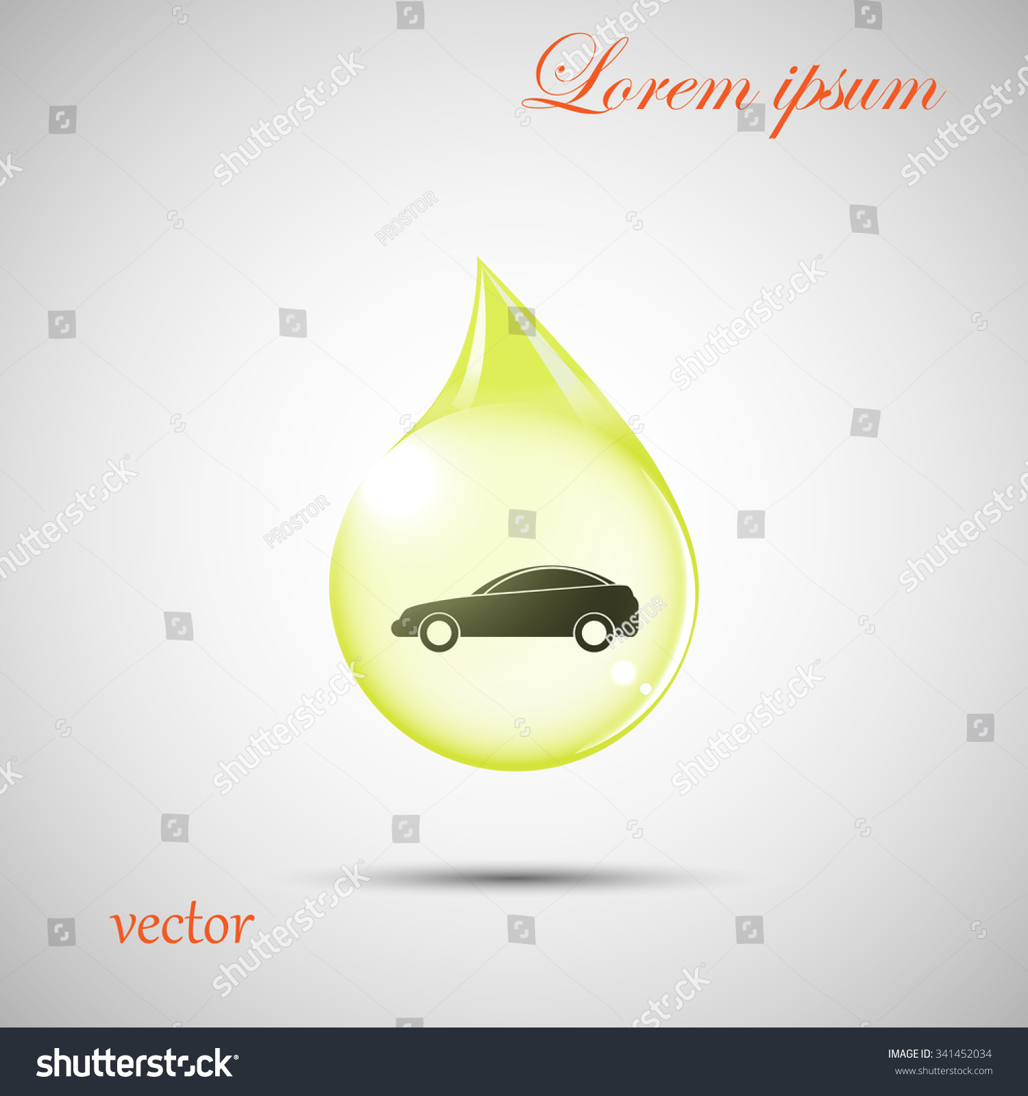 Drop Car Vector Illustration Stock Vector (Royalty Free) 341452034 ...