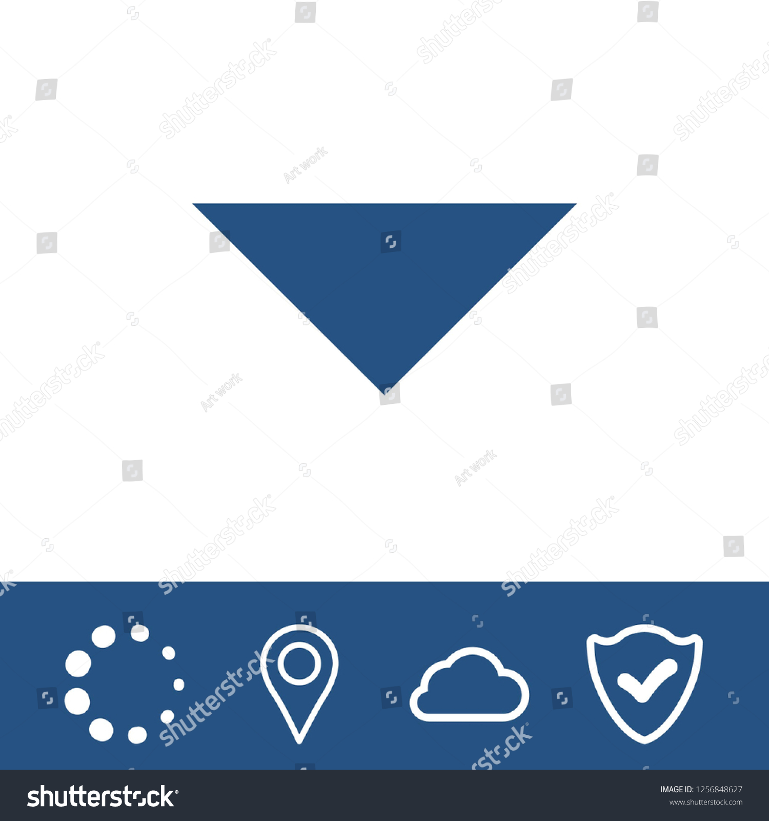 Drop Down Arrow Icon Stock Vector Stock Vector (Royalty Free ...