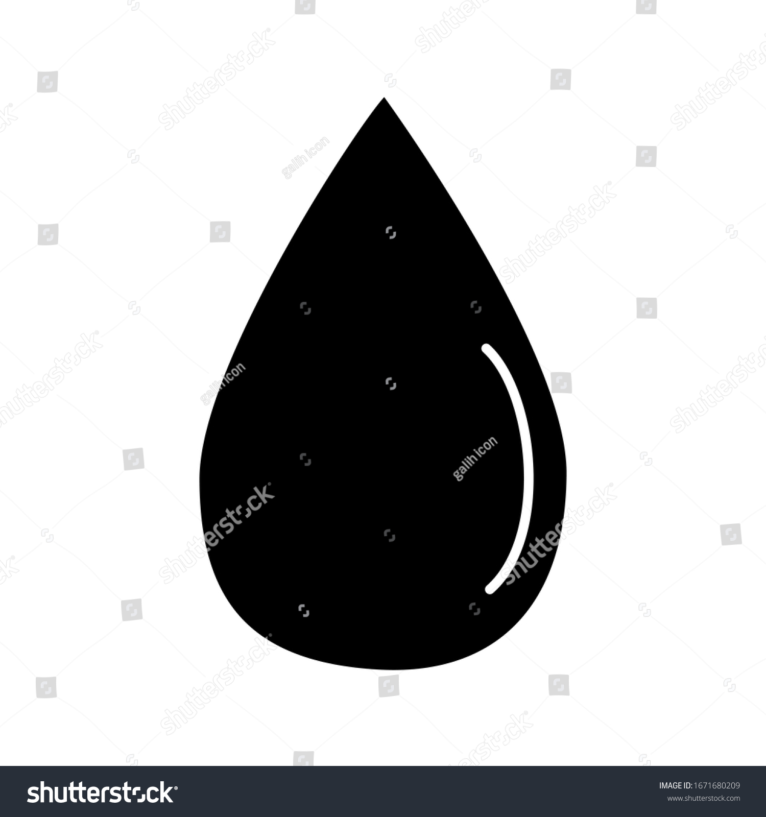 Drop Icon Vector Illustration Symbol Stock Vector (Royalty Free ...