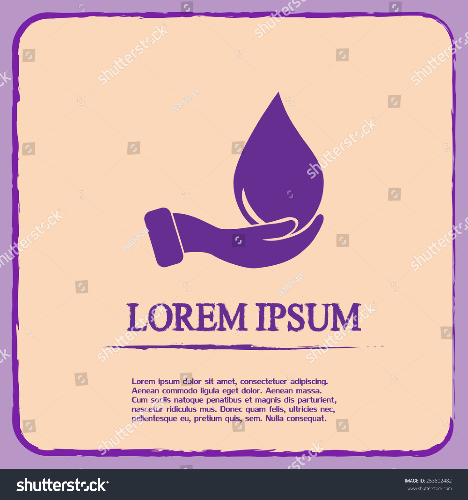 Drop Hand Vector Icon Stock Vector (Royalty Free) 253802482 | Shutterstock