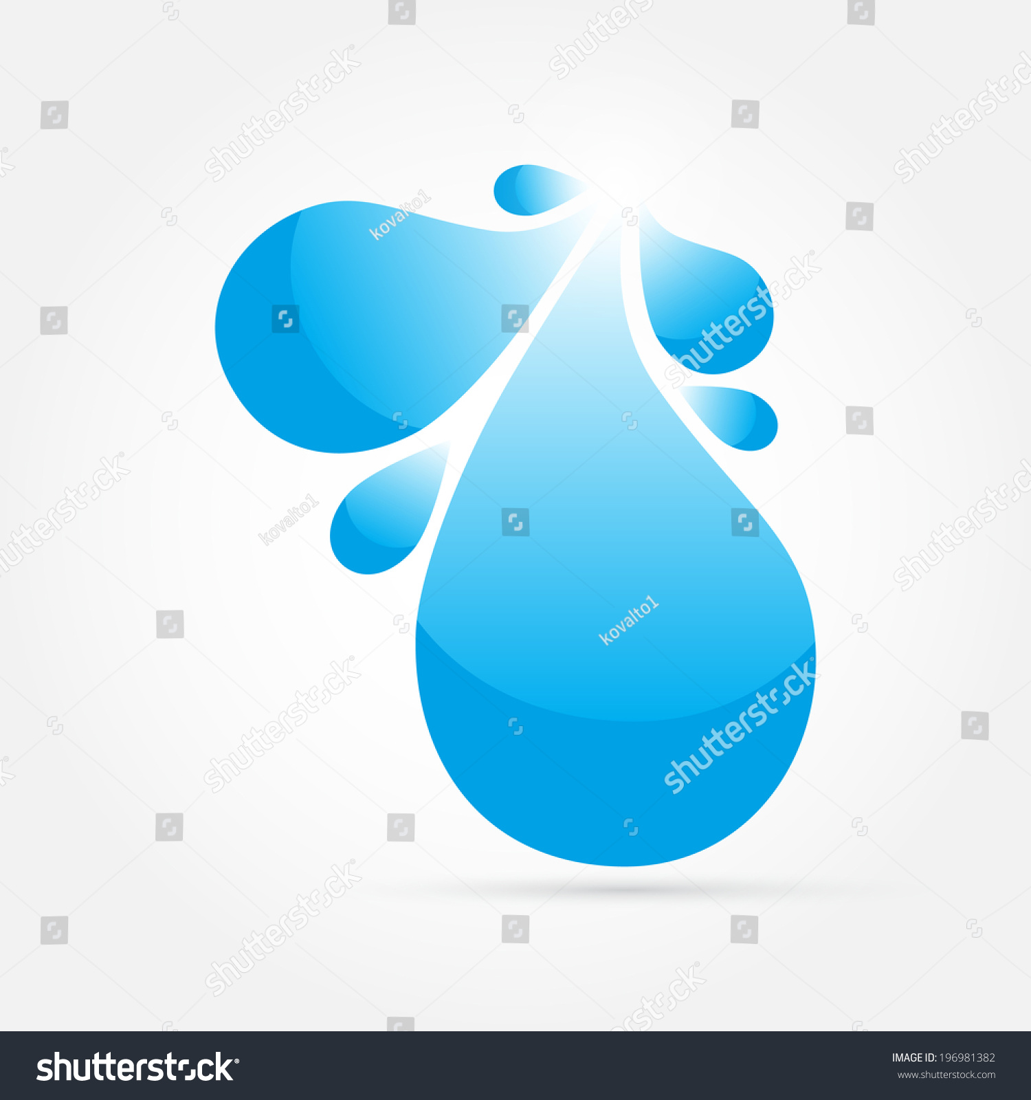 Drop Tears Vector Illustration Stock Vector (Royalty Free) 196981382 ...