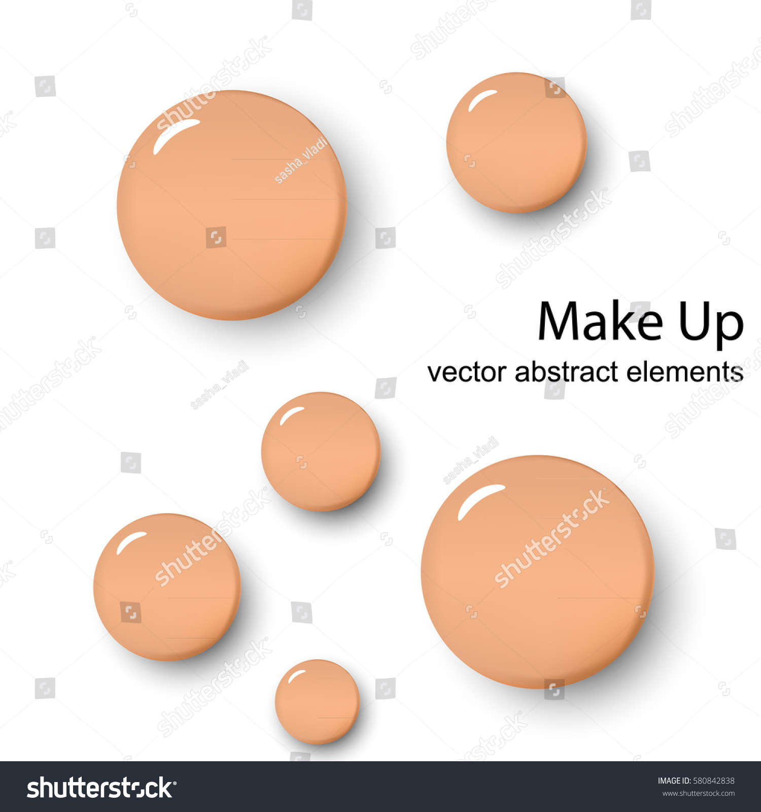 Drop Tone Makeup Stock Vector (Royalty Free) 580842838 | Shutterstock