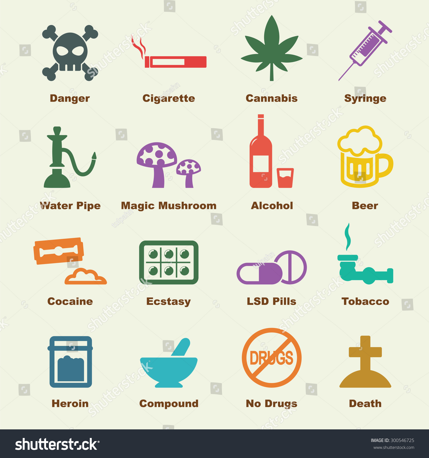 Drug Elements, Vector Infographic Icons - 300546725 : Shutterstock