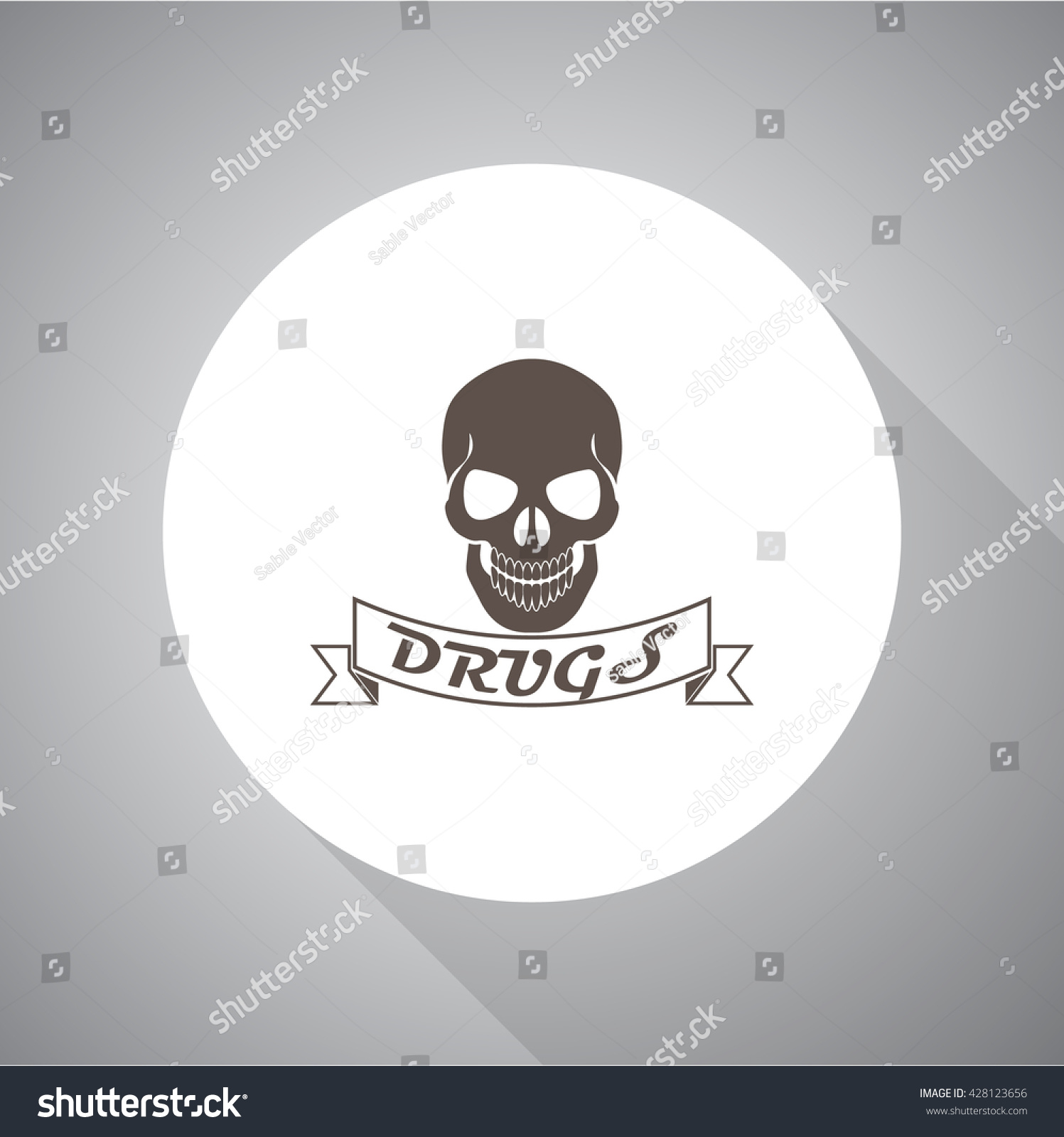 Drug Skull Vector Icon Stock Vector (Royalty Free) 428123656 | Shutterstock