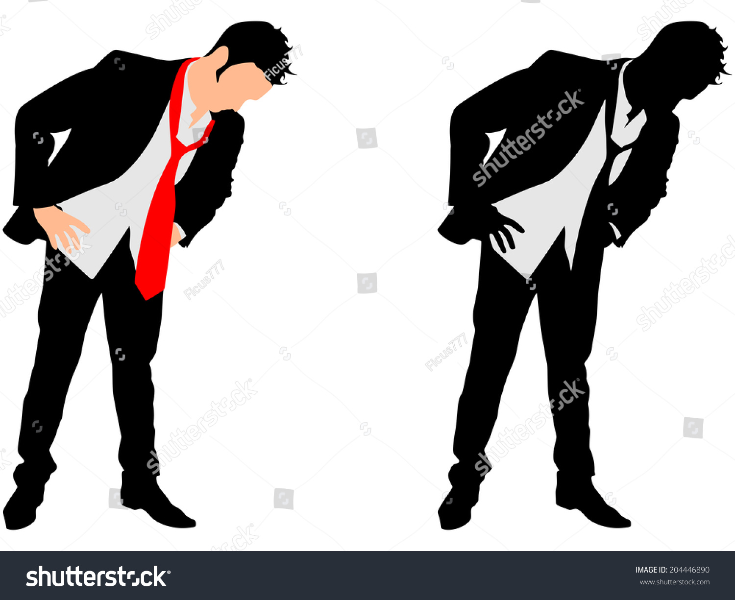 Drunk Businessman Vector Stock Vector (Royalty Free) 204446890