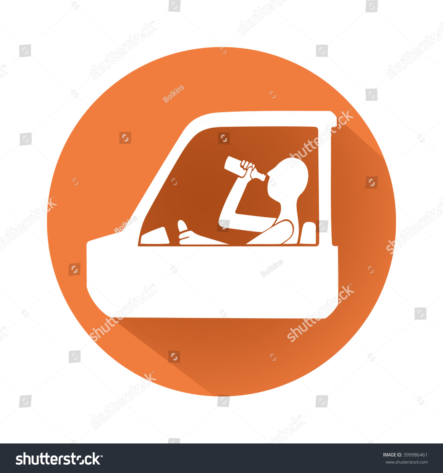 Drunk Driving Symbol Stock Vector (Royalty Free) 399986461