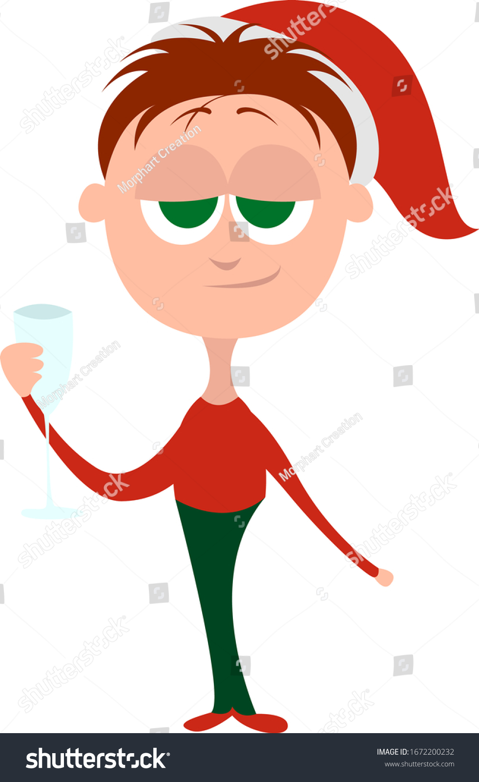 Drunk Man Illustration Vector On White Stock Vector (Royalty Free ...