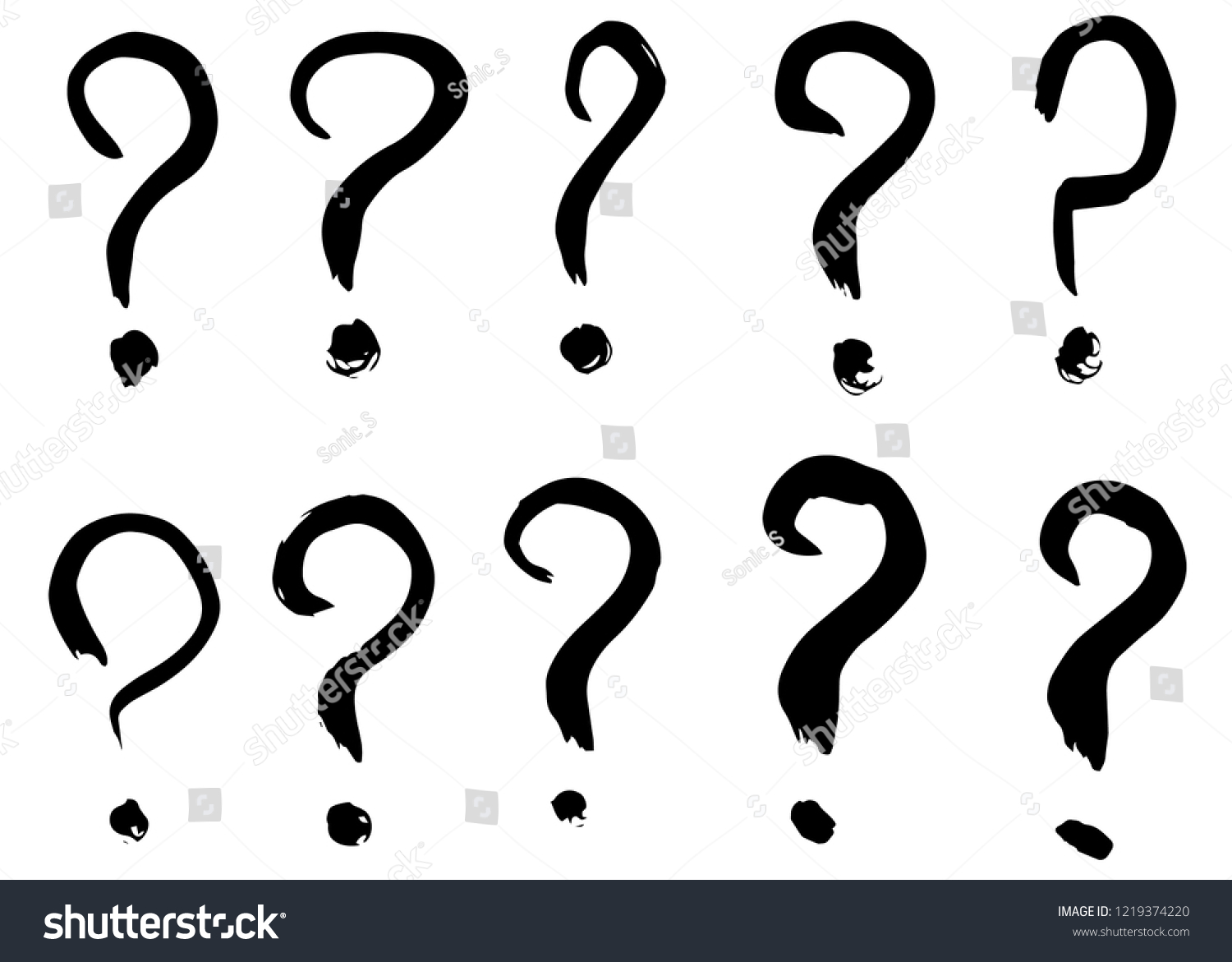 Dry Brush Strokes Hand Drawn Vector Stock Vector (Royalty Free ...