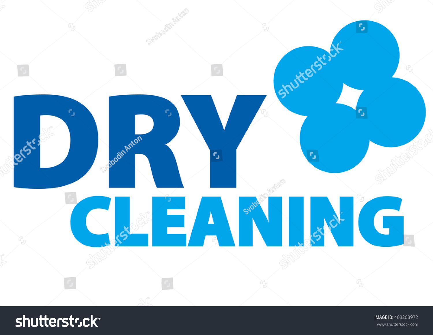 Dry Cleaning Service Logo Template: vector de stock (libre de regalías ...