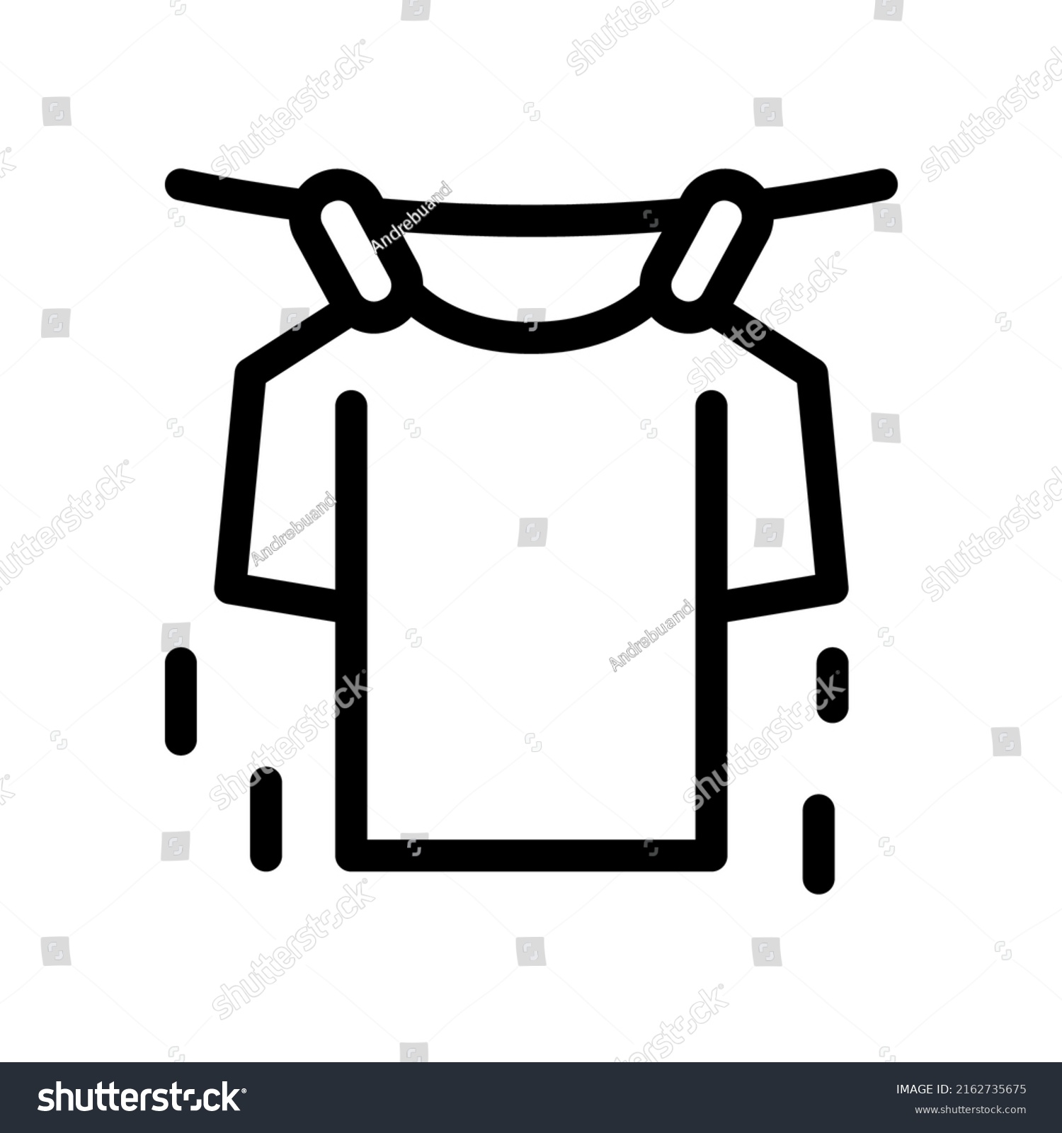 Drying Line Icon Illustration Vector Graphic Stock Vector (Royalty Free ...