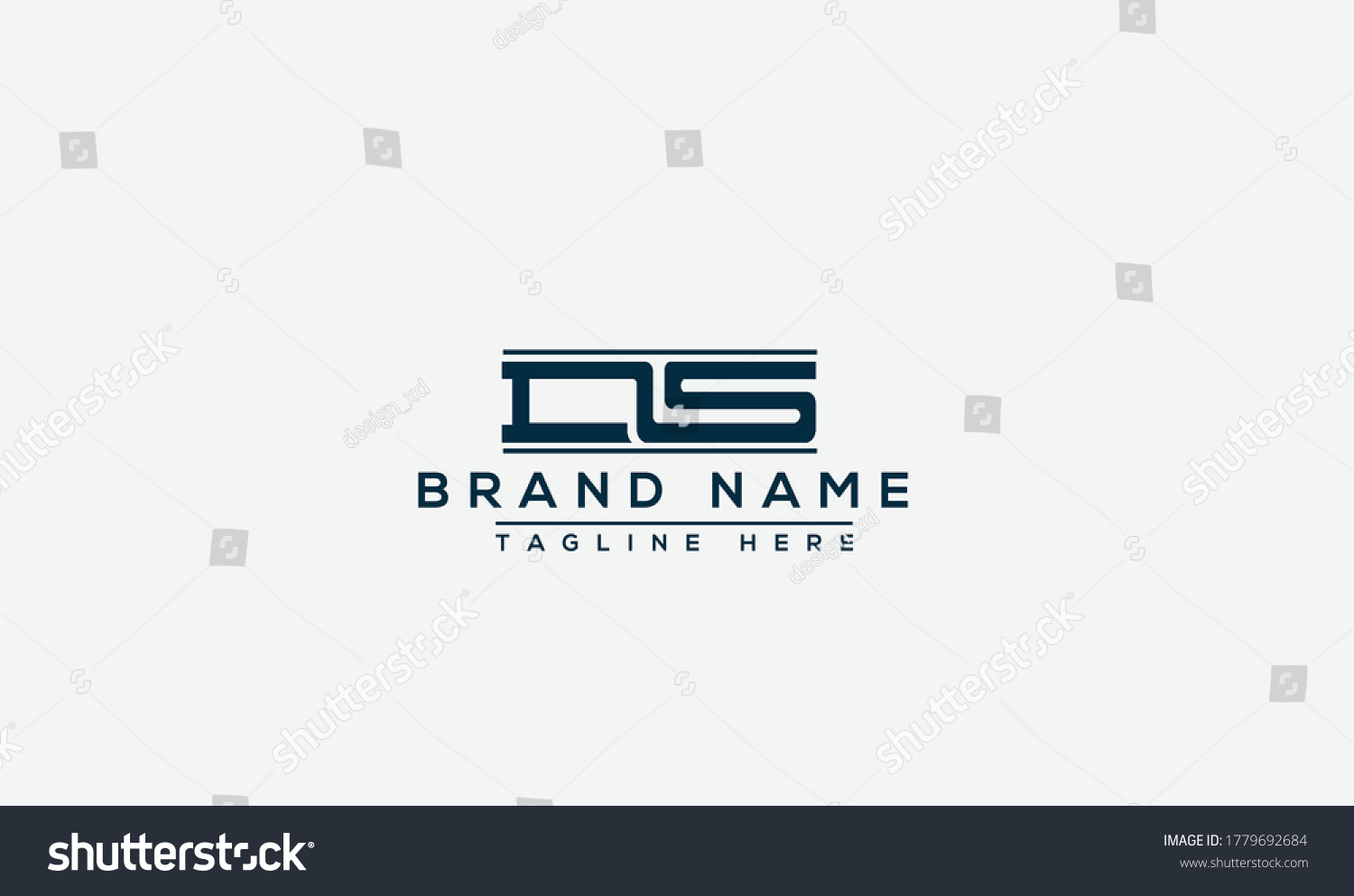 Ds Logo Design Template Vector Graphic Stock Vector (Royalty Free ...