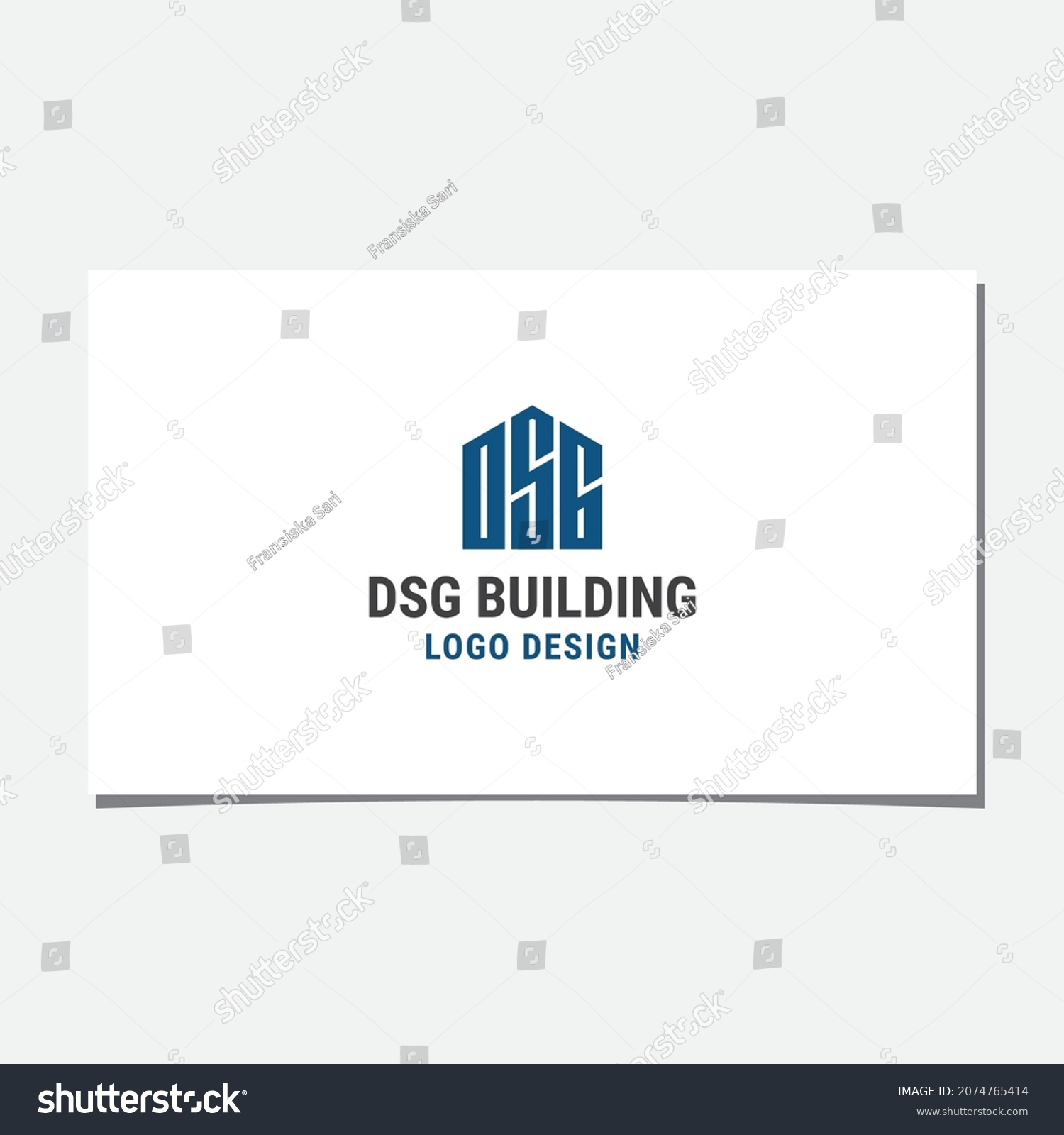 Dsg Building Logo Design Vector Stock Vector (Royalty Free) 2074765414 ...
