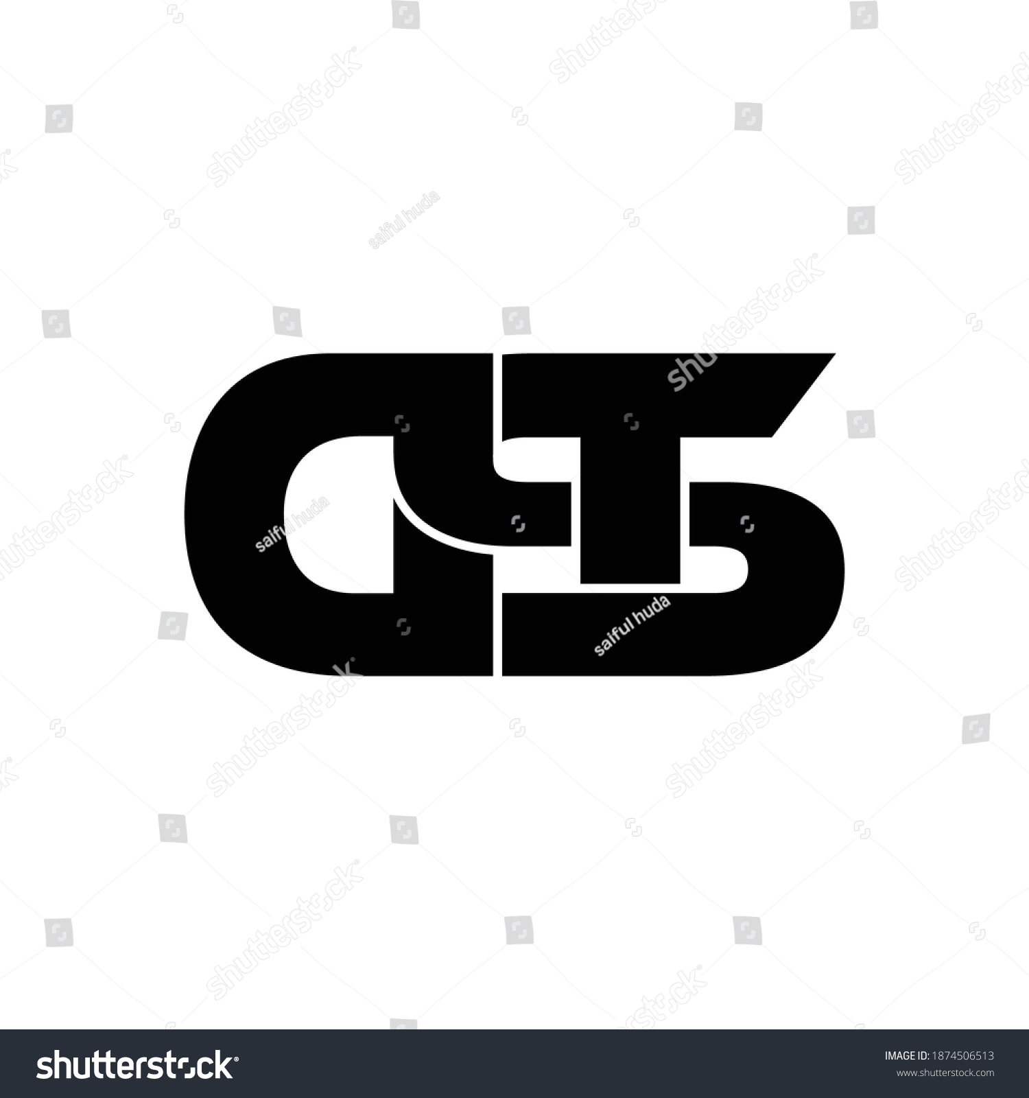 Dst Letter Monogram Logo Design Vector Stock Vector (Royalty Free ...