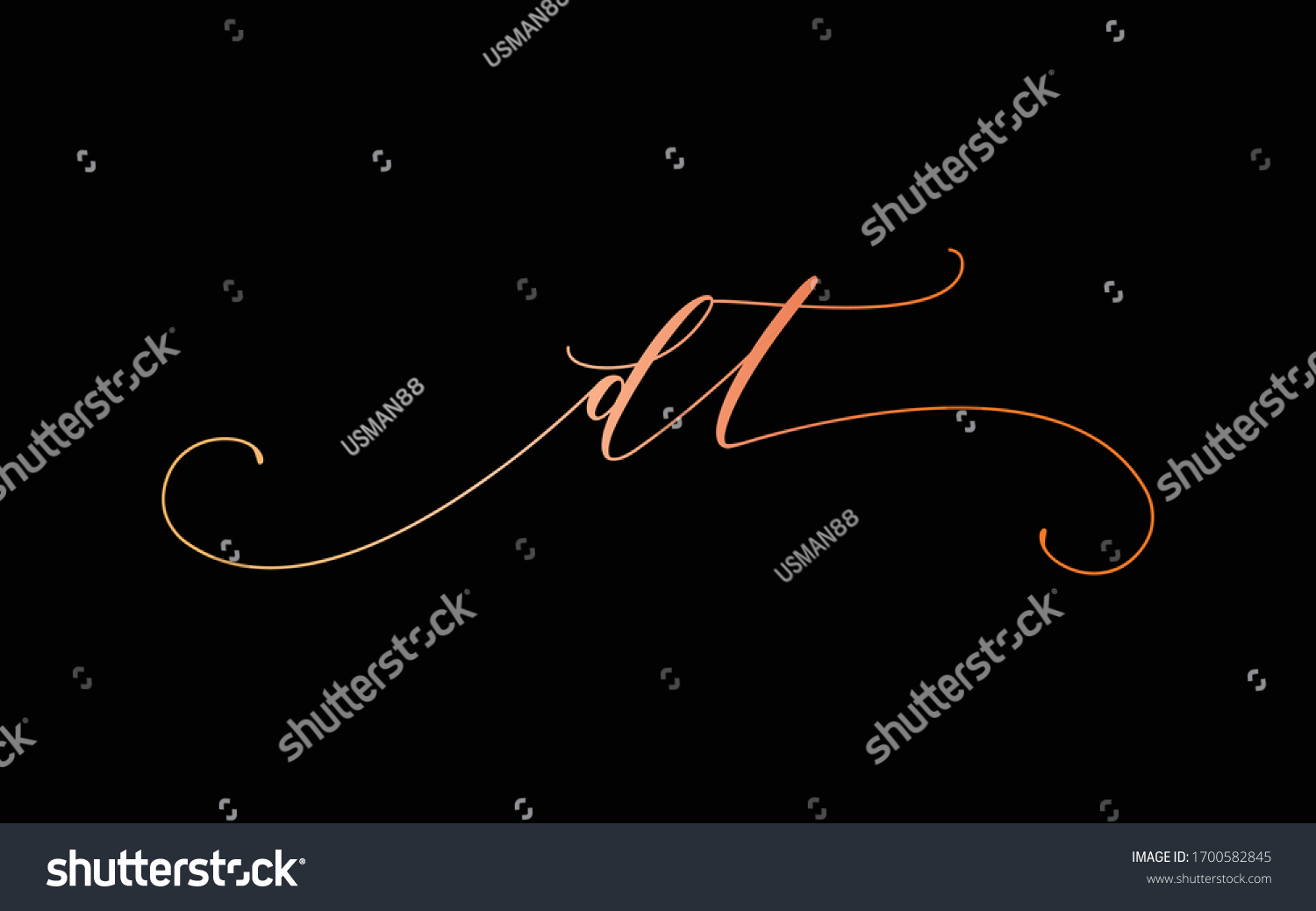 Dt D T Lowercase Cursive Letter: เวกเตอร์สต็อก (ปลอดค่าลิขสิทธิ์ ...