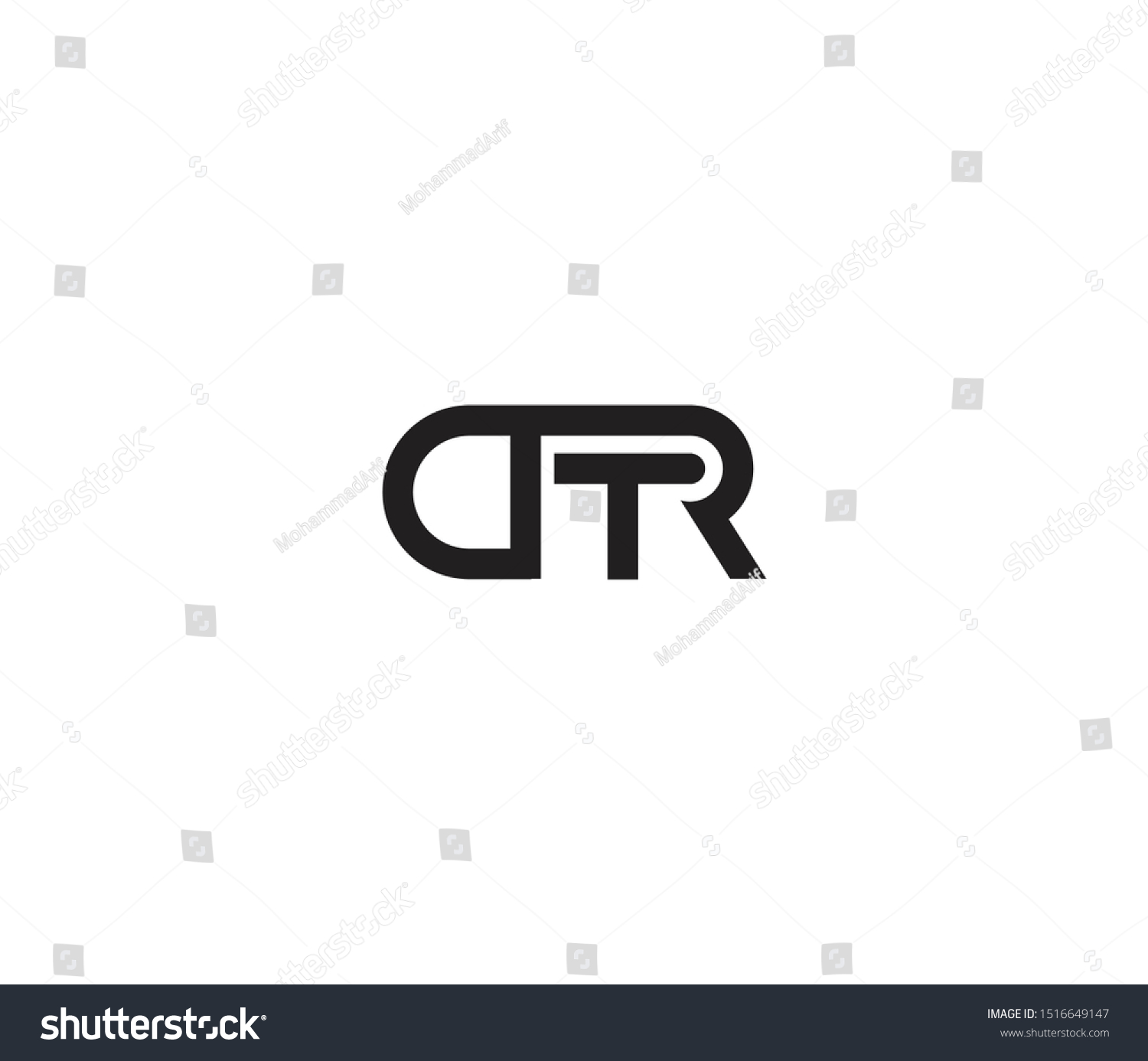 Dtr Logo Design Easy Use Stock Vector (Royalty Free) 1516649147 ...