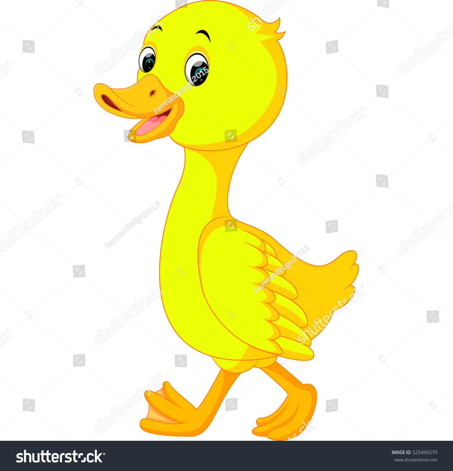 Duck Cartoon Stock Vector (Royalty Free) 525499279 | Shutterstock