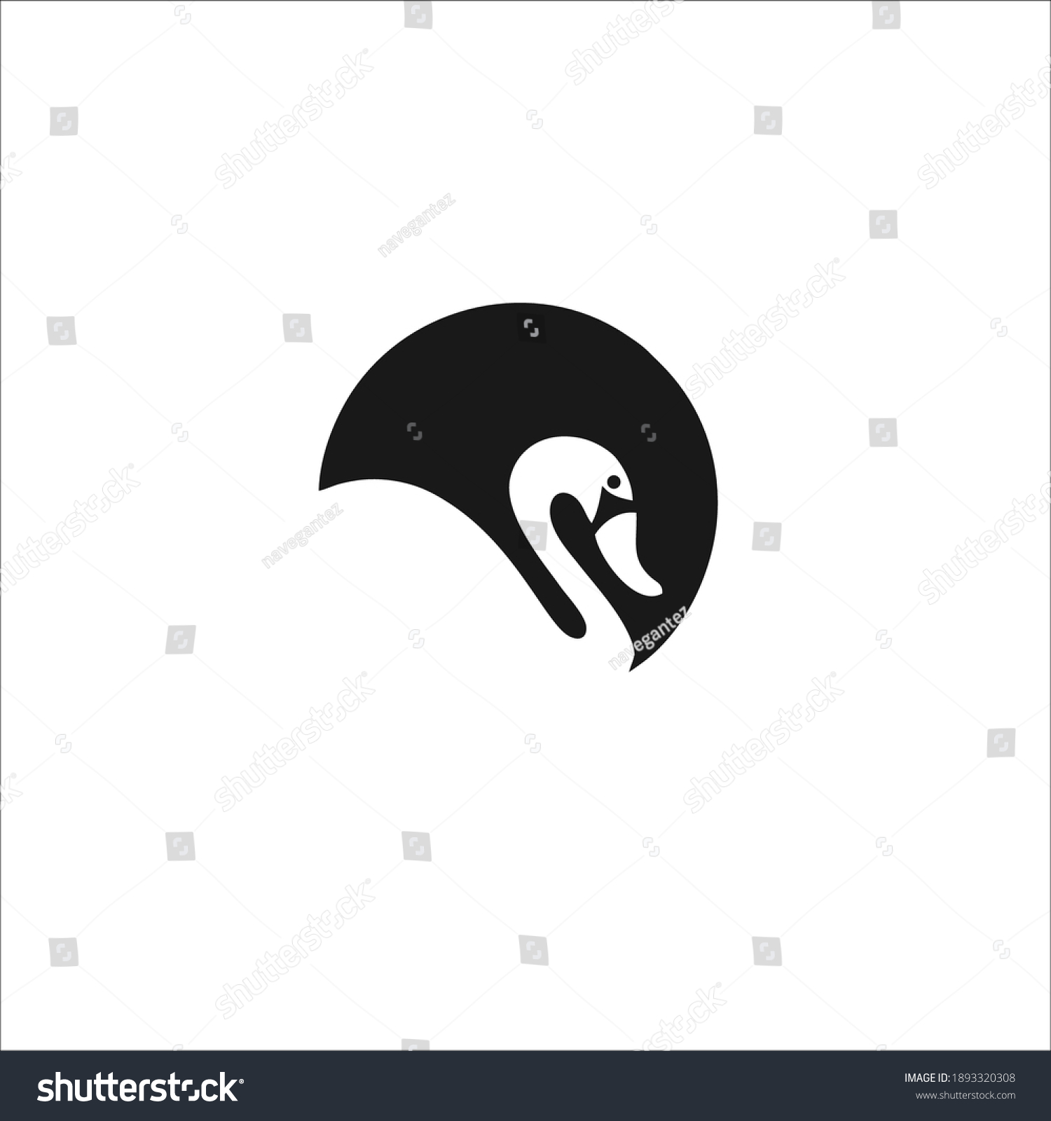 Duck Symbol Logo Vector Illustration Stock Vector (Royalty Free ...