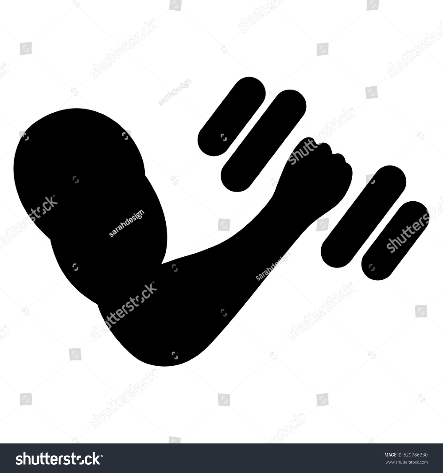Dumbbell Exercise Icon Stock Vector (Royalty Free) 629786330 | Shutterstock