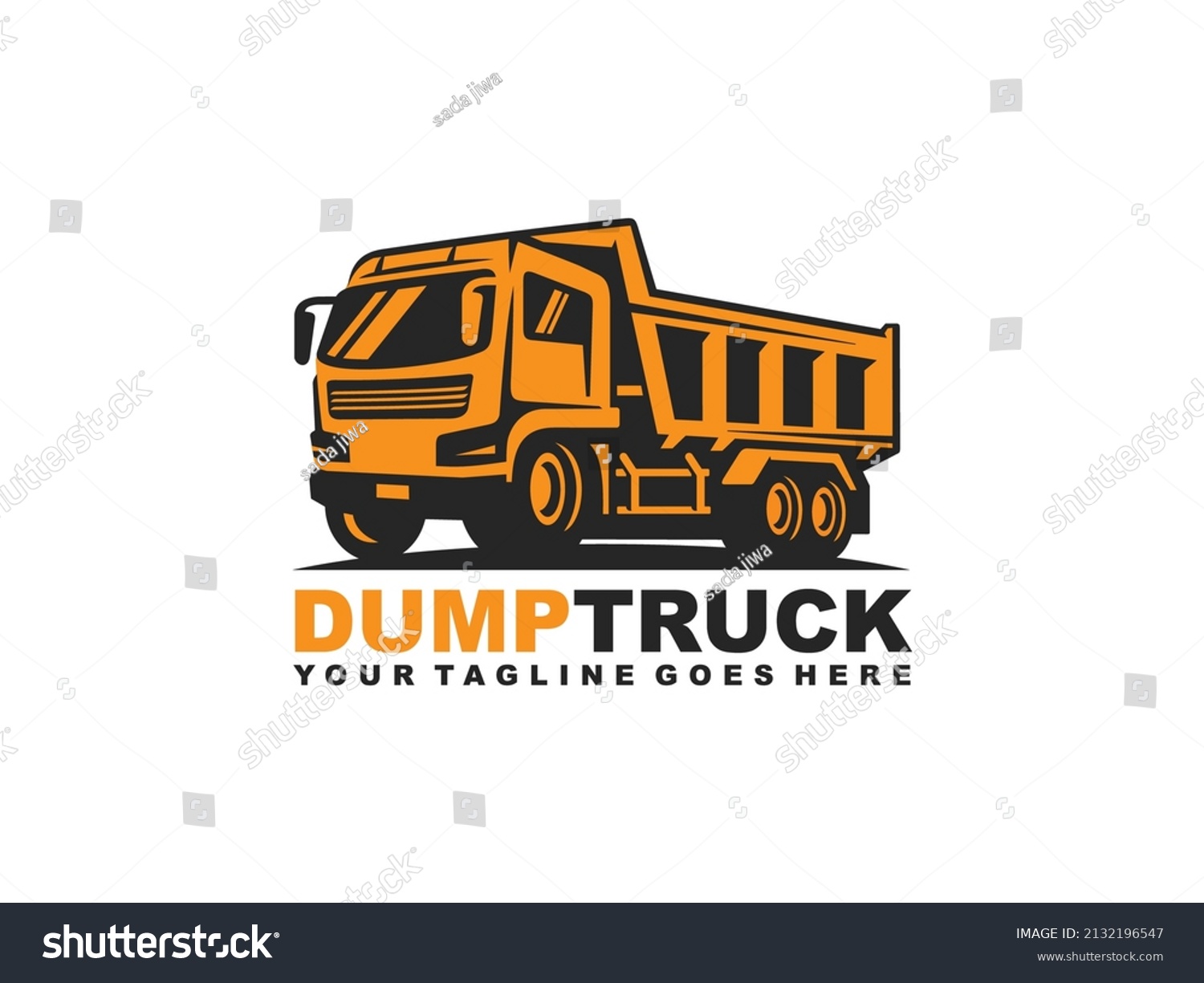 Dump Truck Logo Design Vector Stock Vector (Royalty Free) 2132196547