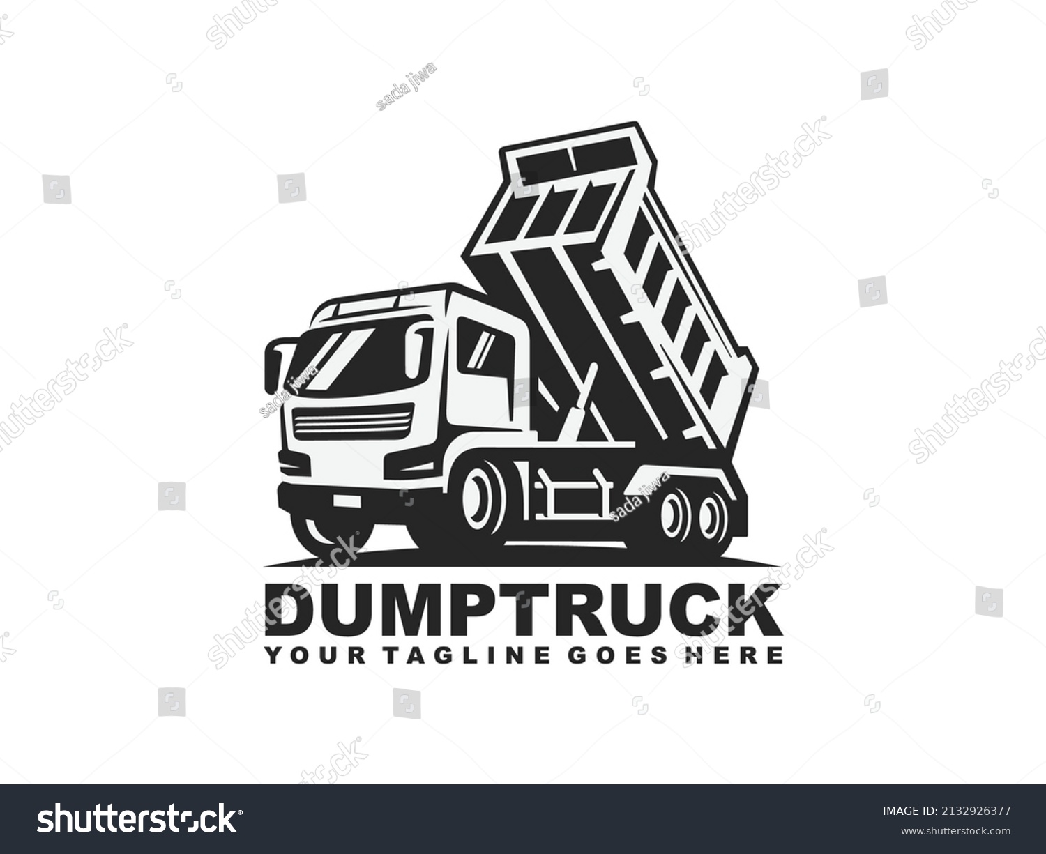 Dump Truck Logo Design Vector Stock Vector (Royalty Free) 2132926377