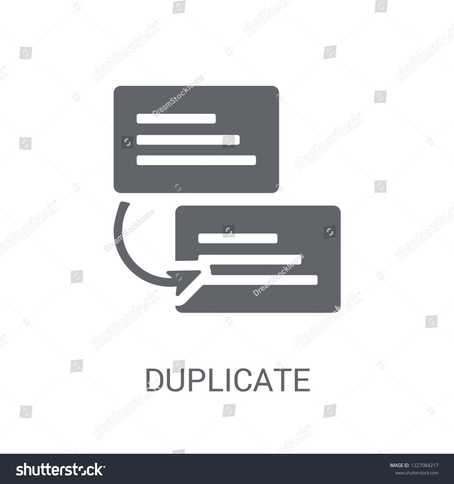 Duplicate Icon Trendy Duplicate Logo Concept Stock Vector (Royalty Free ...