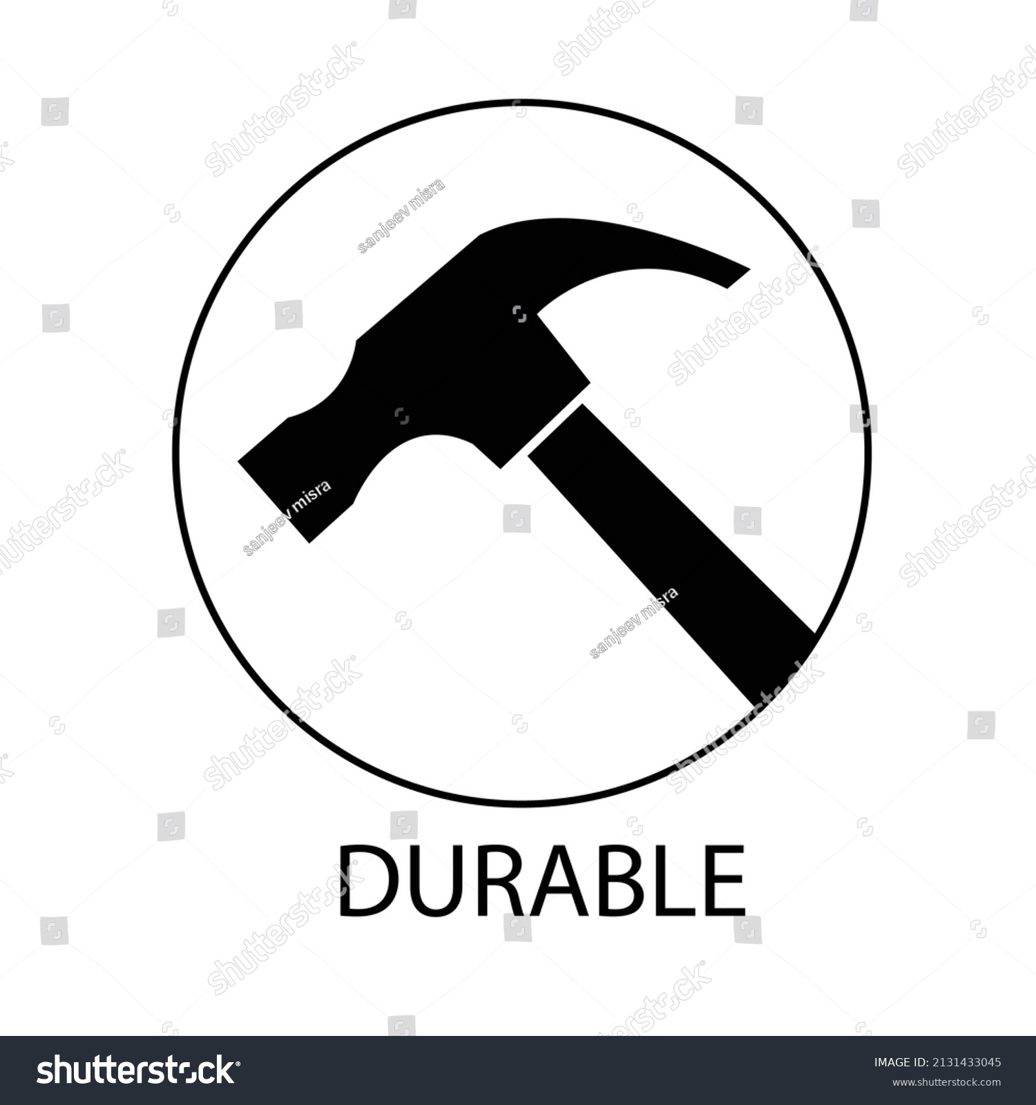 Durable Vector Icon Hammer Symbol Black Stock Vector (Royalty Free ... Durable Vector Icon Hammer Symbol Black Stock Vector (Royalty Free ...