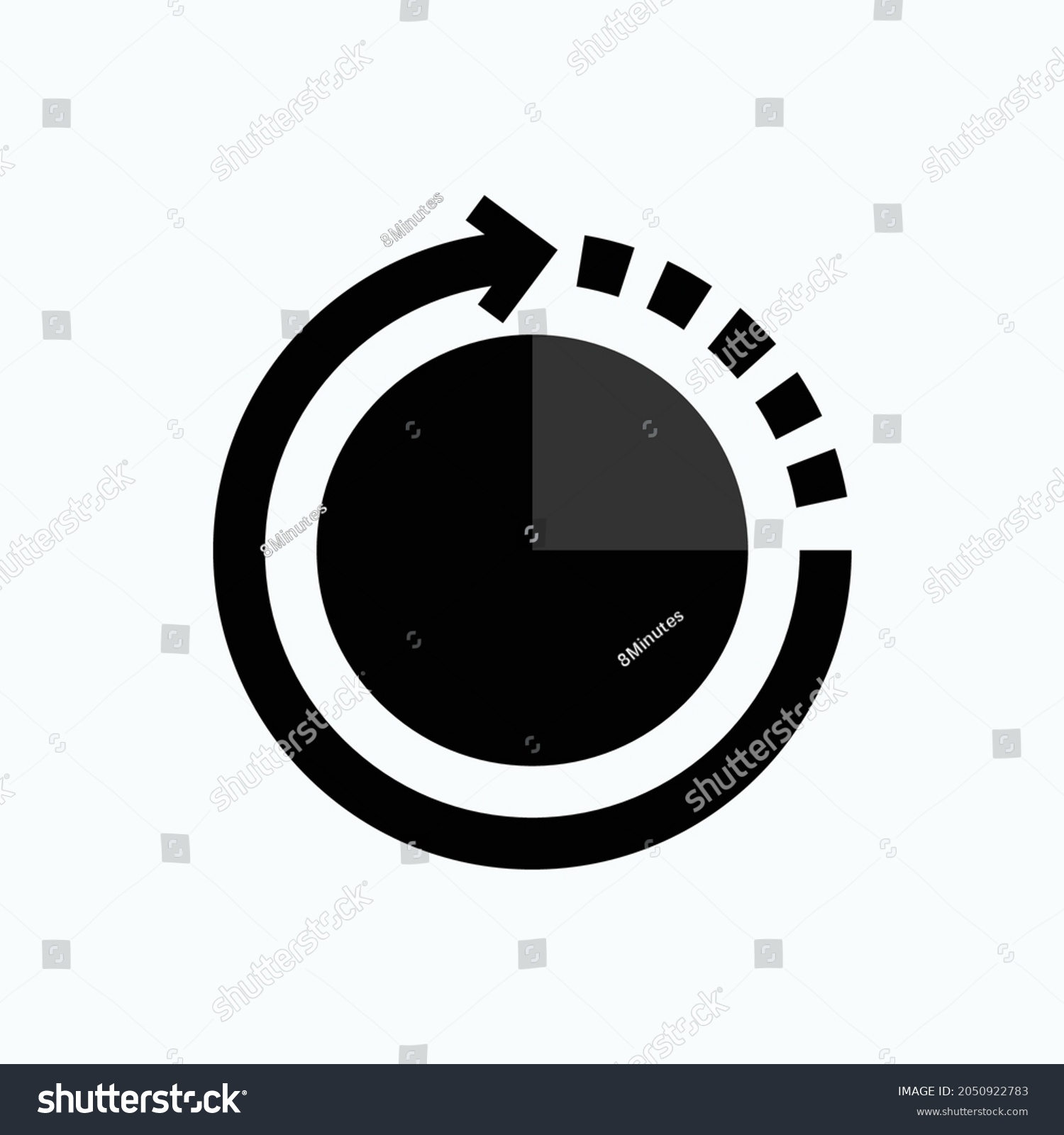 Icono de duración. Símbolo de la: vector de stock (libre de regalías ...
